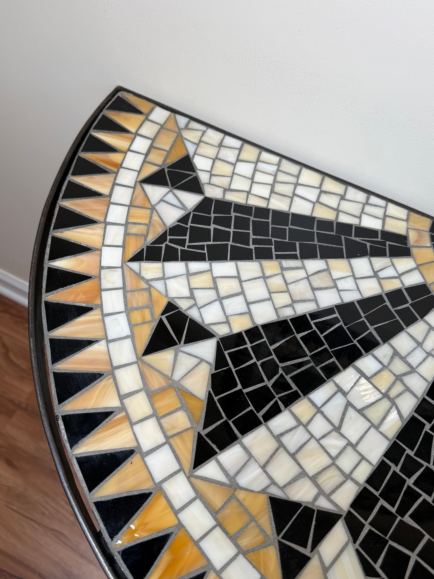 Rhonda Heisler "Venetian Table Collection" Signed Mosaic Table On Ray ...