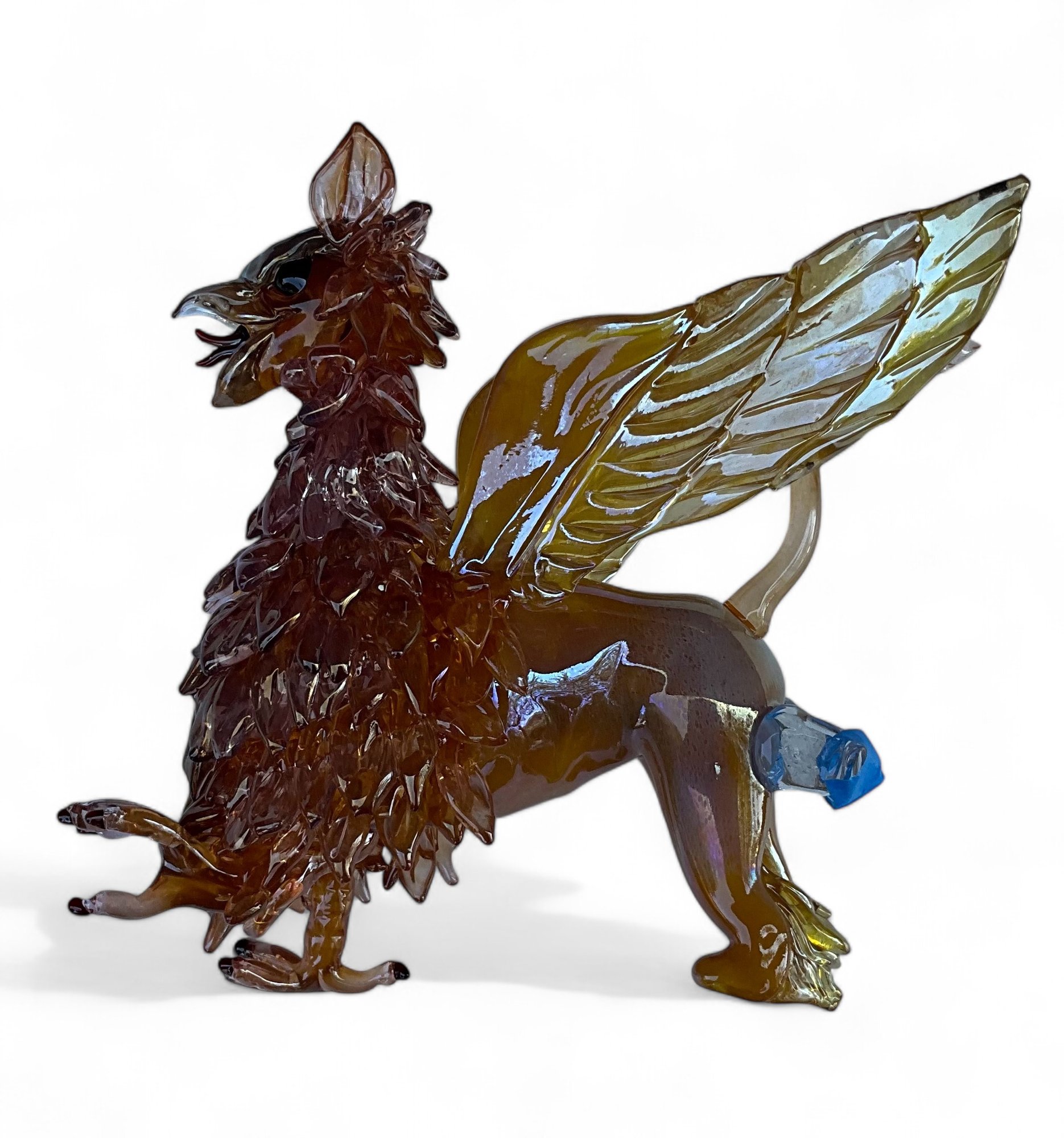 Incredible Glass Griffin By Artist Karen Willenbrink-Johnsen From Blown ...
