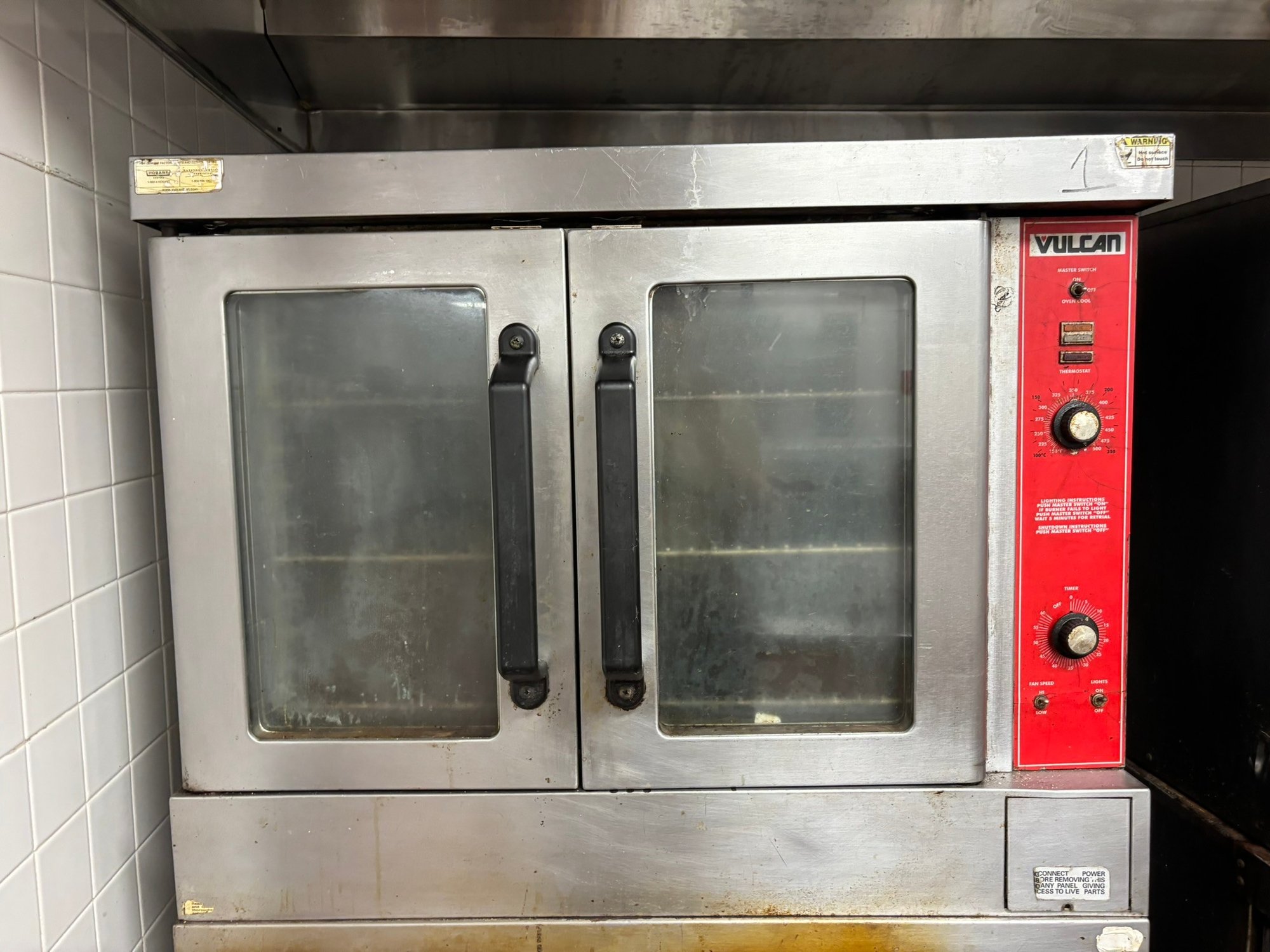 A Pair Of Vulcan Ovens - Left Closest To Wall #40852582 | Auctionninja.com