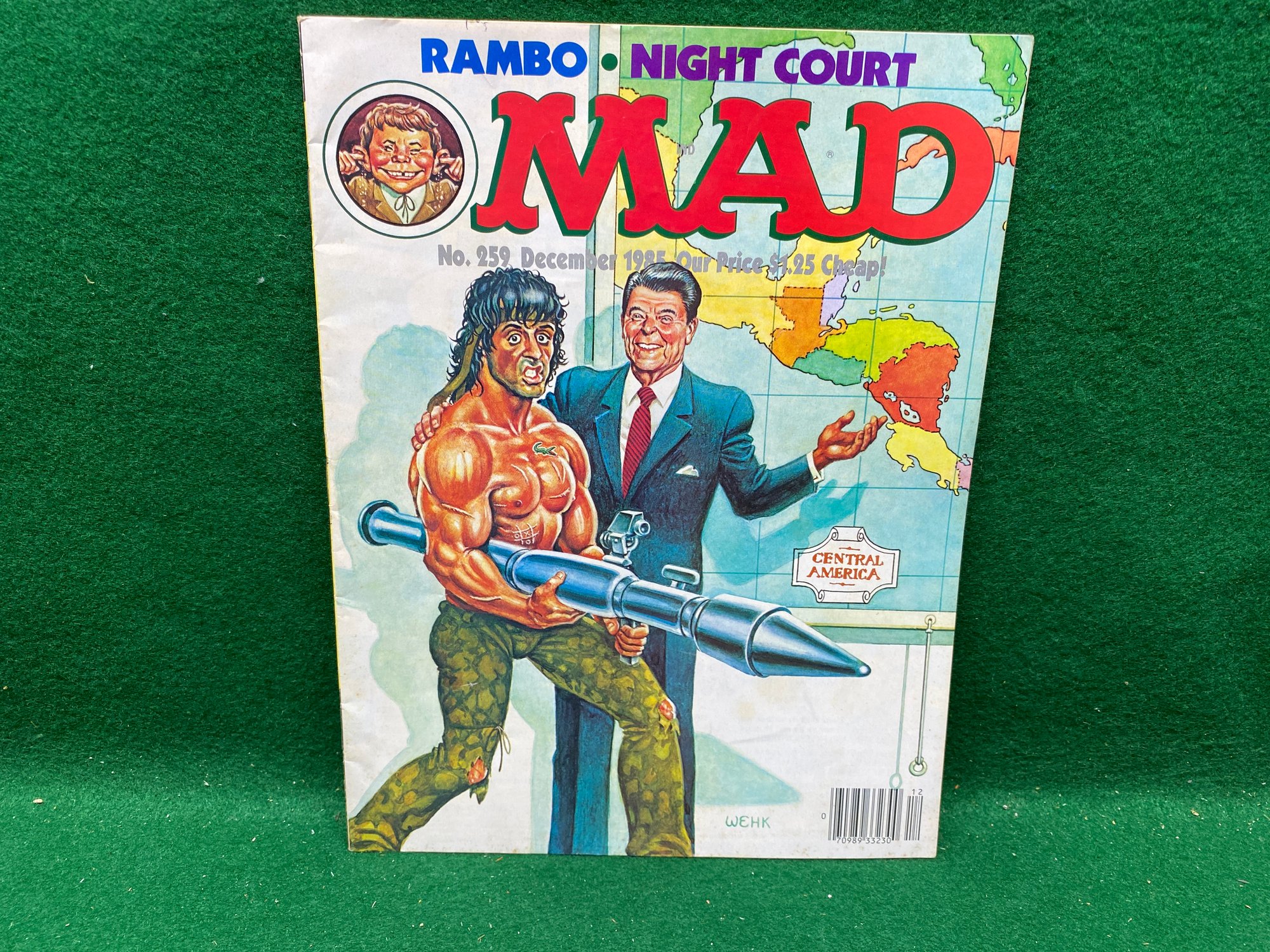 MAD Magazine. Sylvester Stallone And Ronald Reagan December 1985 ...