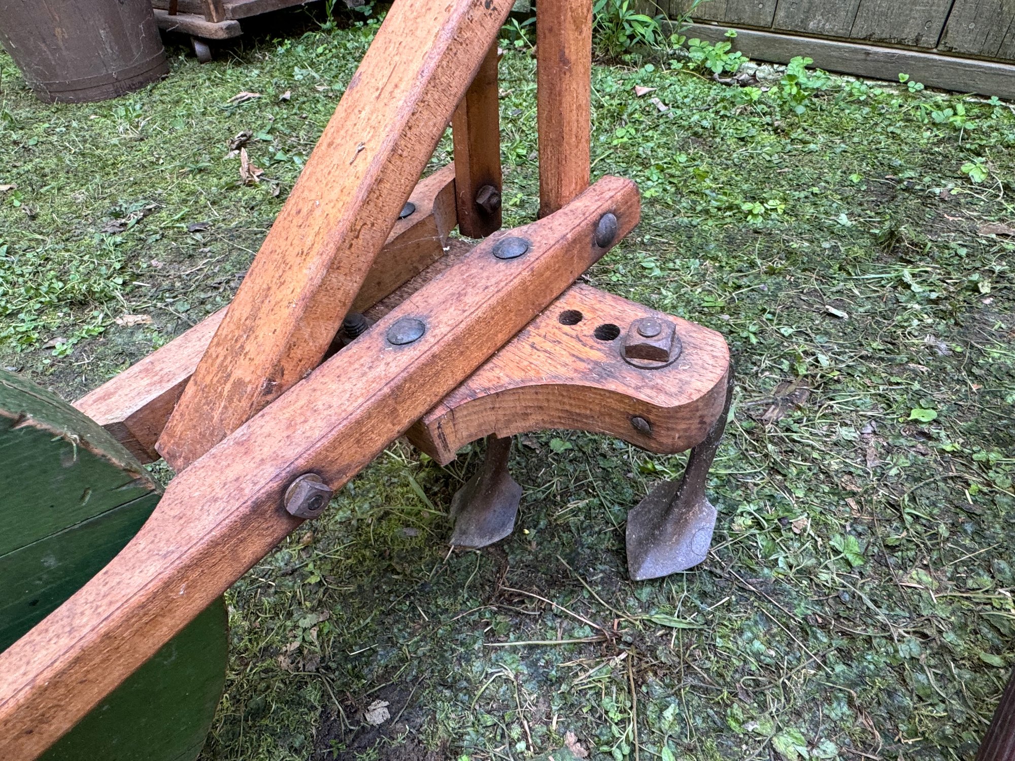 Antique 1895 Garden Hoe, Early 20th C Farm Scythe & 19th C Hand Forged ...
