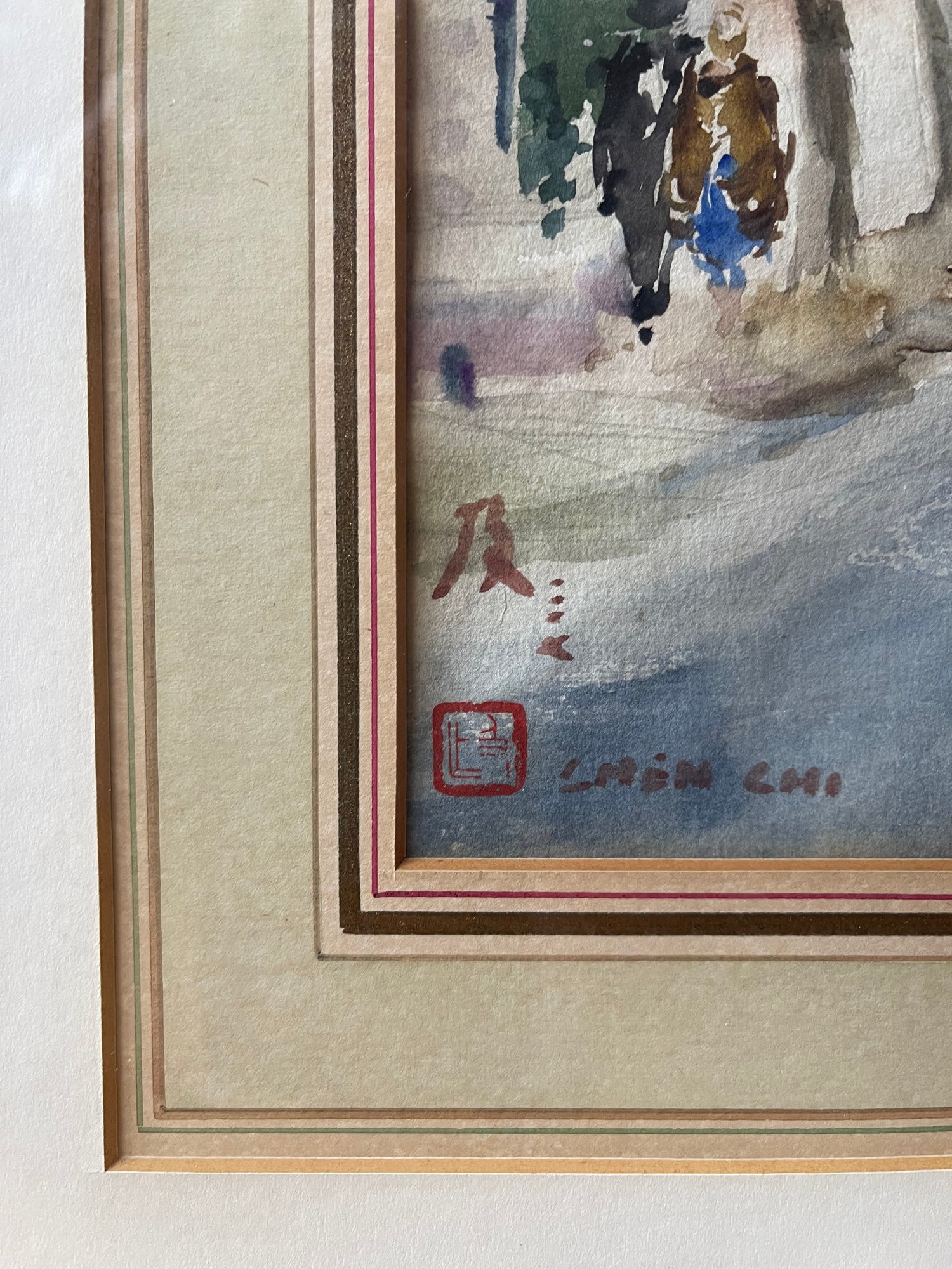 Chen Chi, Boulevard In Spring, Signed Watercolor On Paper, Mid 20th ...