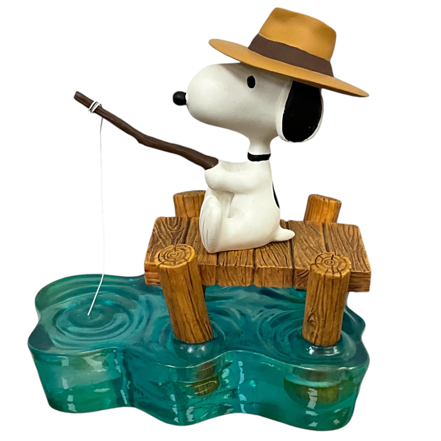 Westland Giftware Peanuts Snoopy Fishing On A Dock Figurine #8385 ...