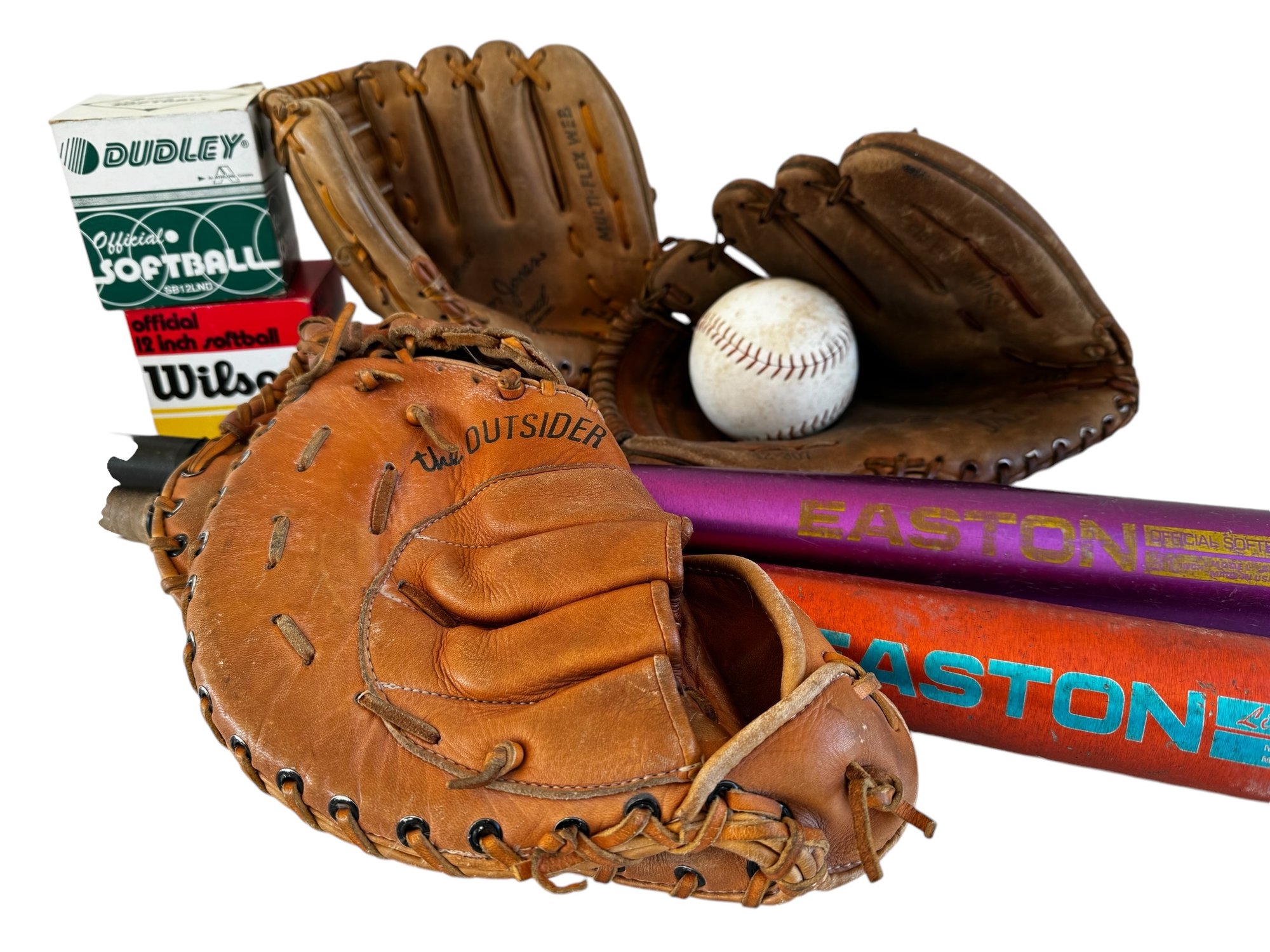 Vintage Softball Equipment C. 1970s - 1980s #40810663 | Auctionninja.com