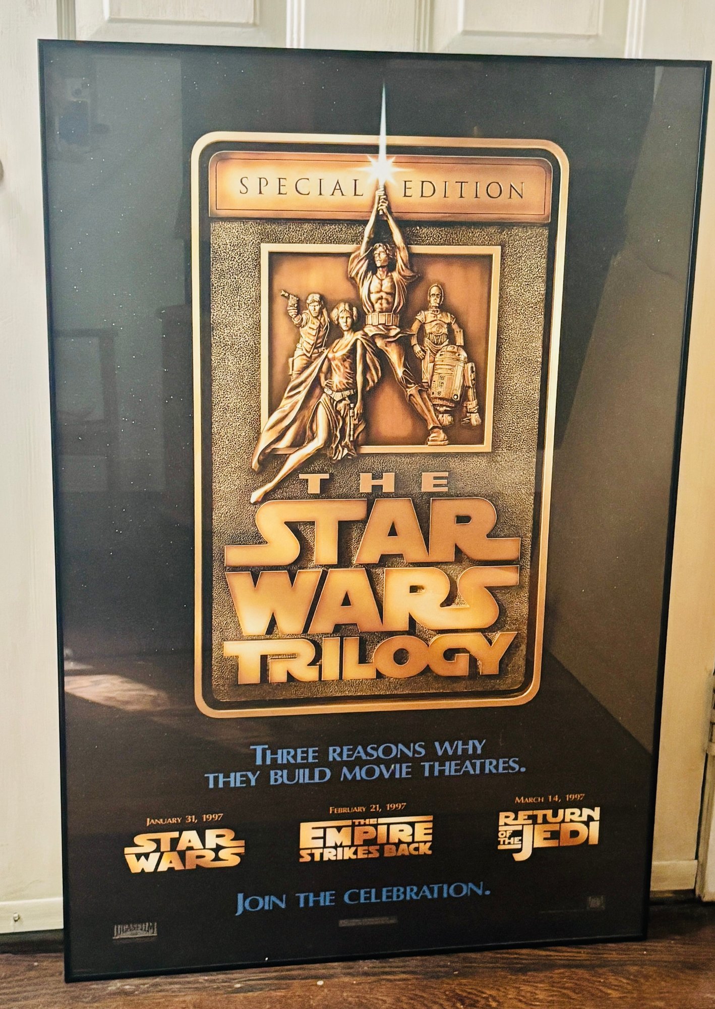 Star Wars Trilogy Special Addition Movie Poster, Framed #2158117 ...