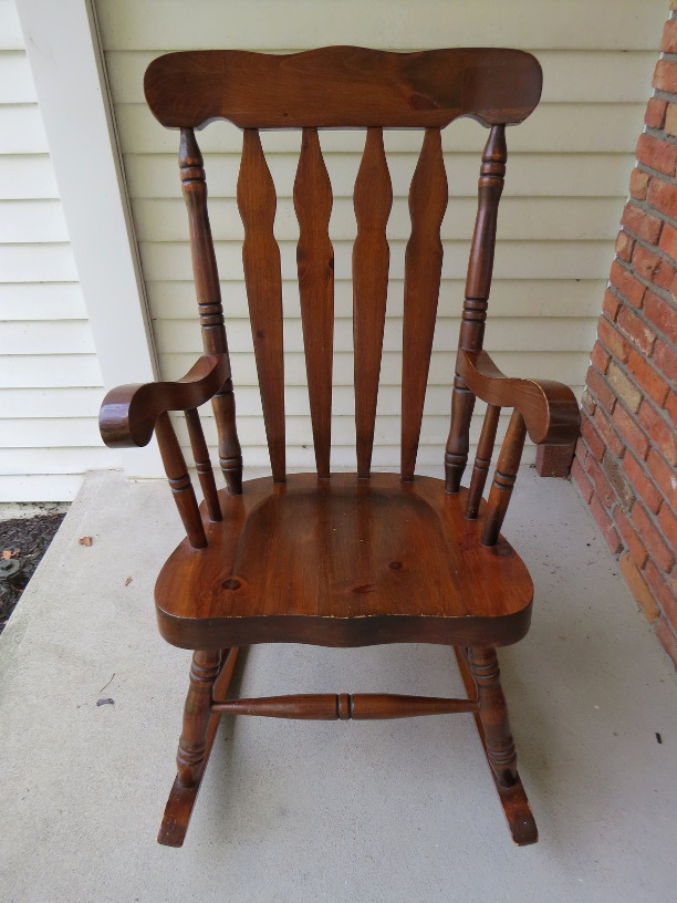 Colonial Style Wooden Rocking Chair By J. Bailey And Sons #1940934 ...