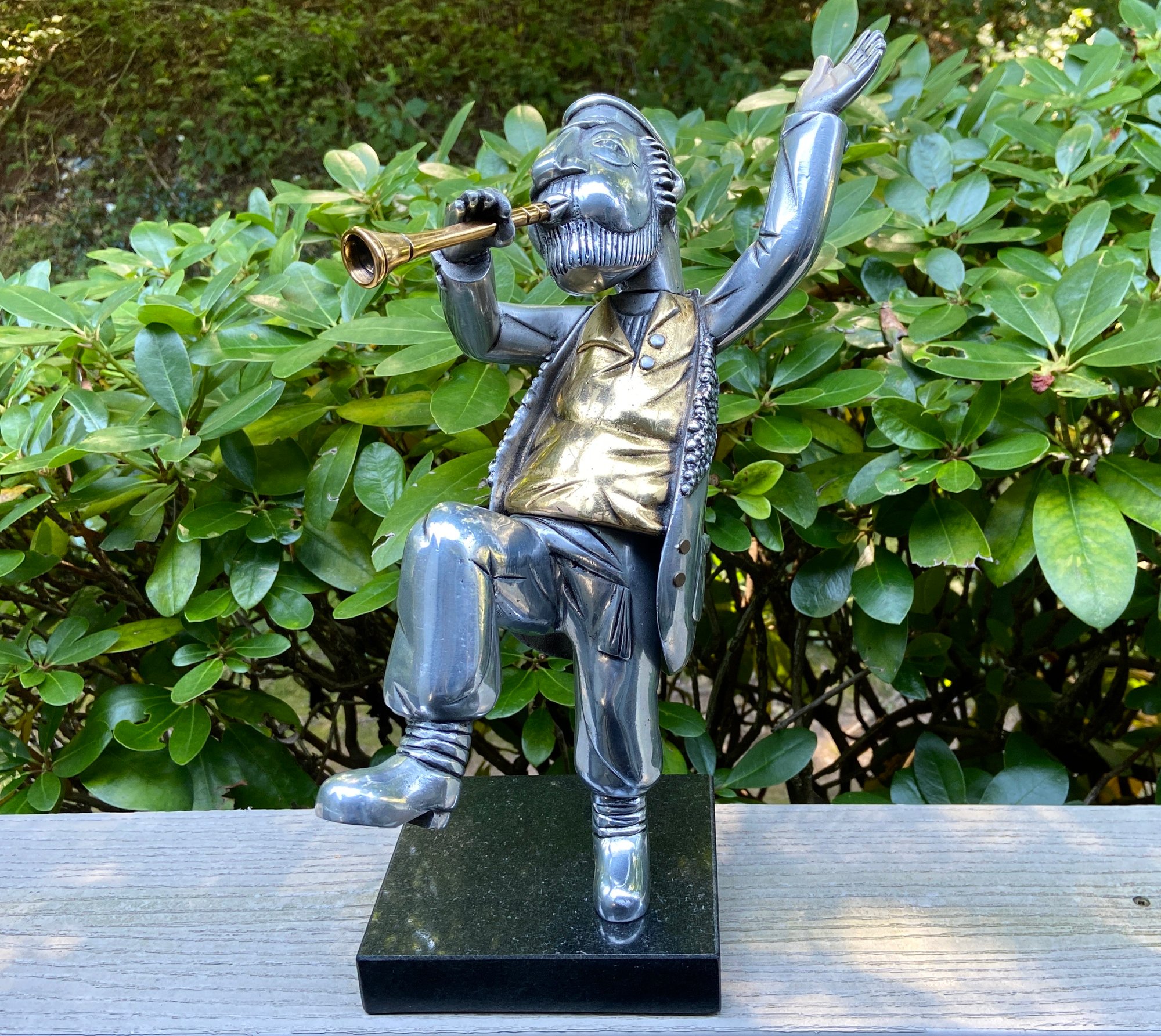 "Hassidic Horn Player" By Frank Meisler (1929-2018) - Signed & Numbered ...
