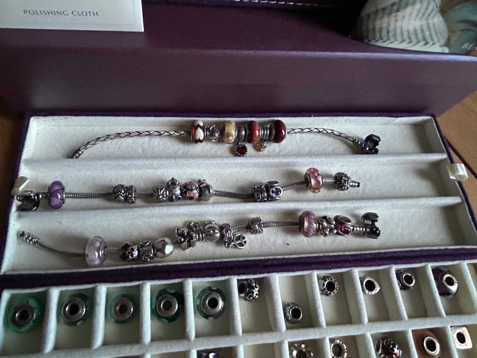 MASSIVE PANDORA Jewelry Collection- 6 Bracelets And 52 Charms- Several ...
