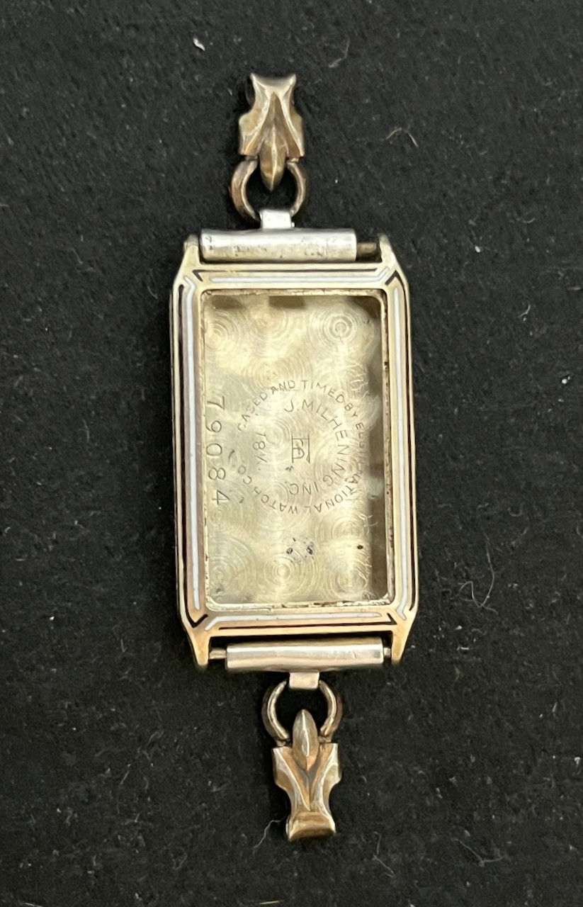 18k White Gold Elgin Watch Case #2154884 | Auctionninja.com