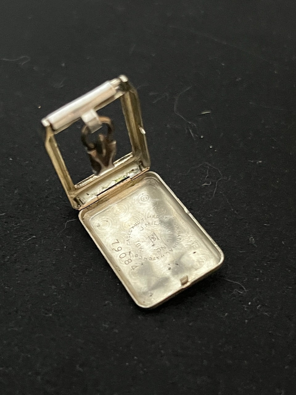 18k White Gold Elgin Watch Case #2154884 | Auctionninja.com