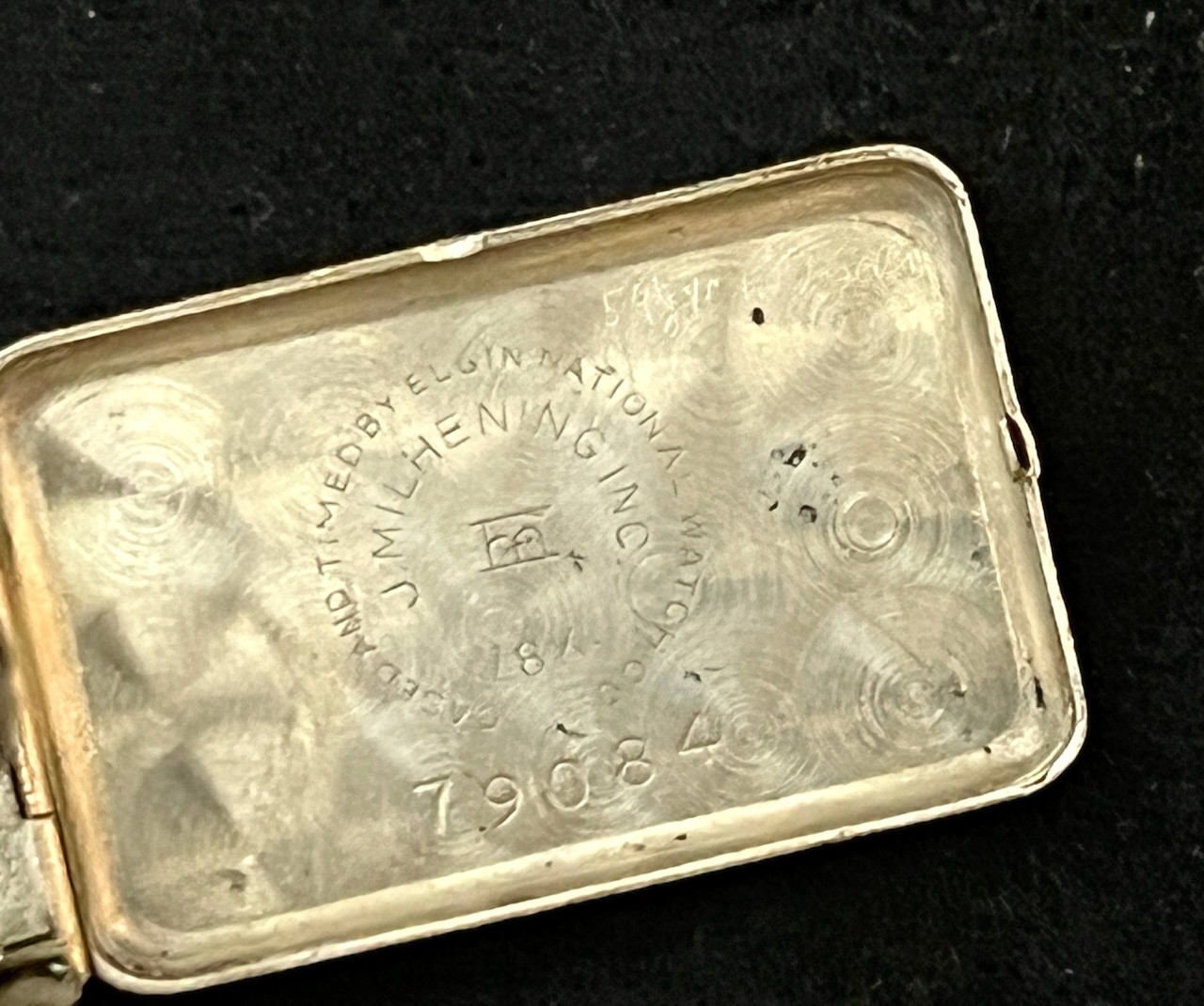 18k White Gold Elgin Watch Case #2154884 | Auctionninja.com