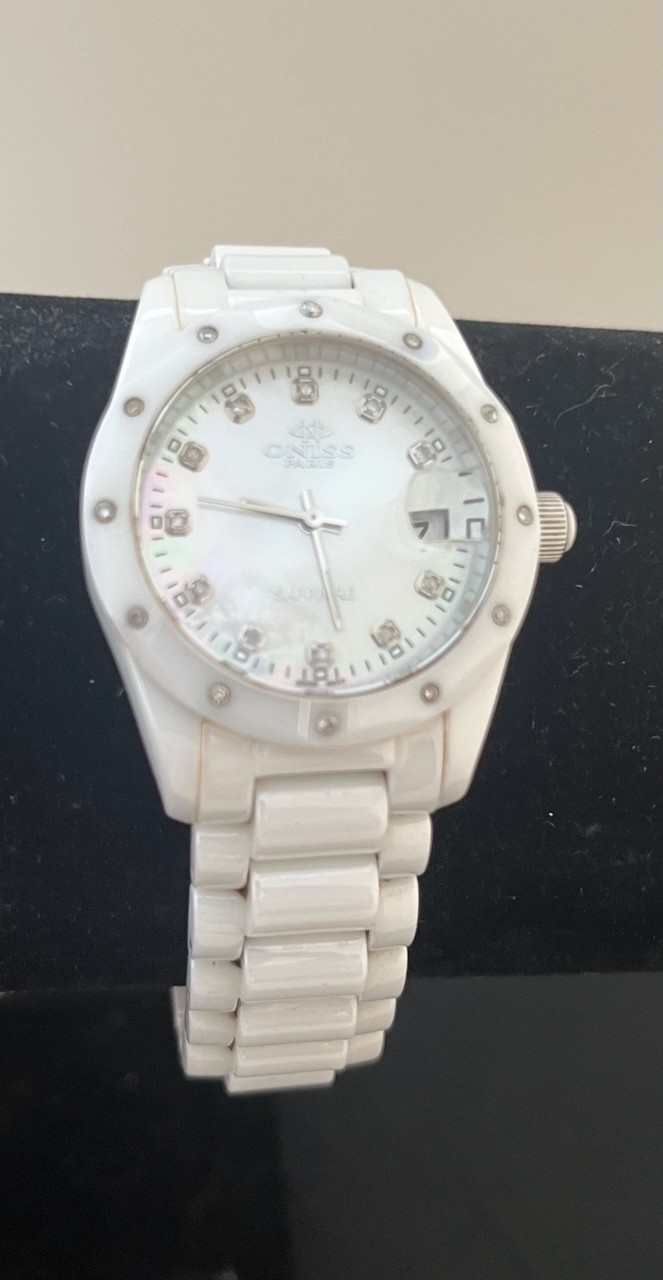 ONISS Paris Sapphire Ceramica And Diamond Womens Watch #2154873 ...