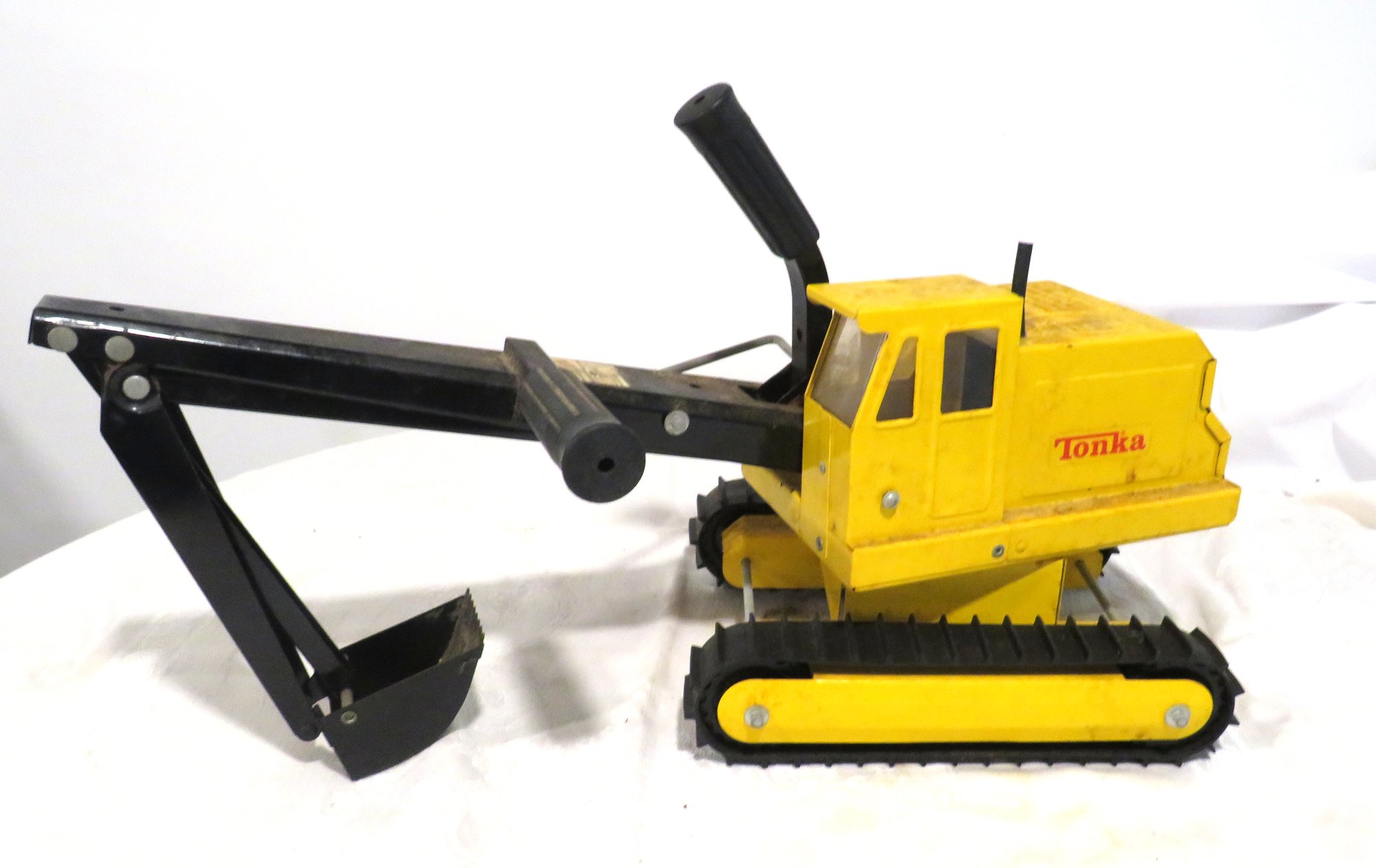 Vintage Tonka Pressed Steel Backhoe Excavator Truck Construction Toy ...