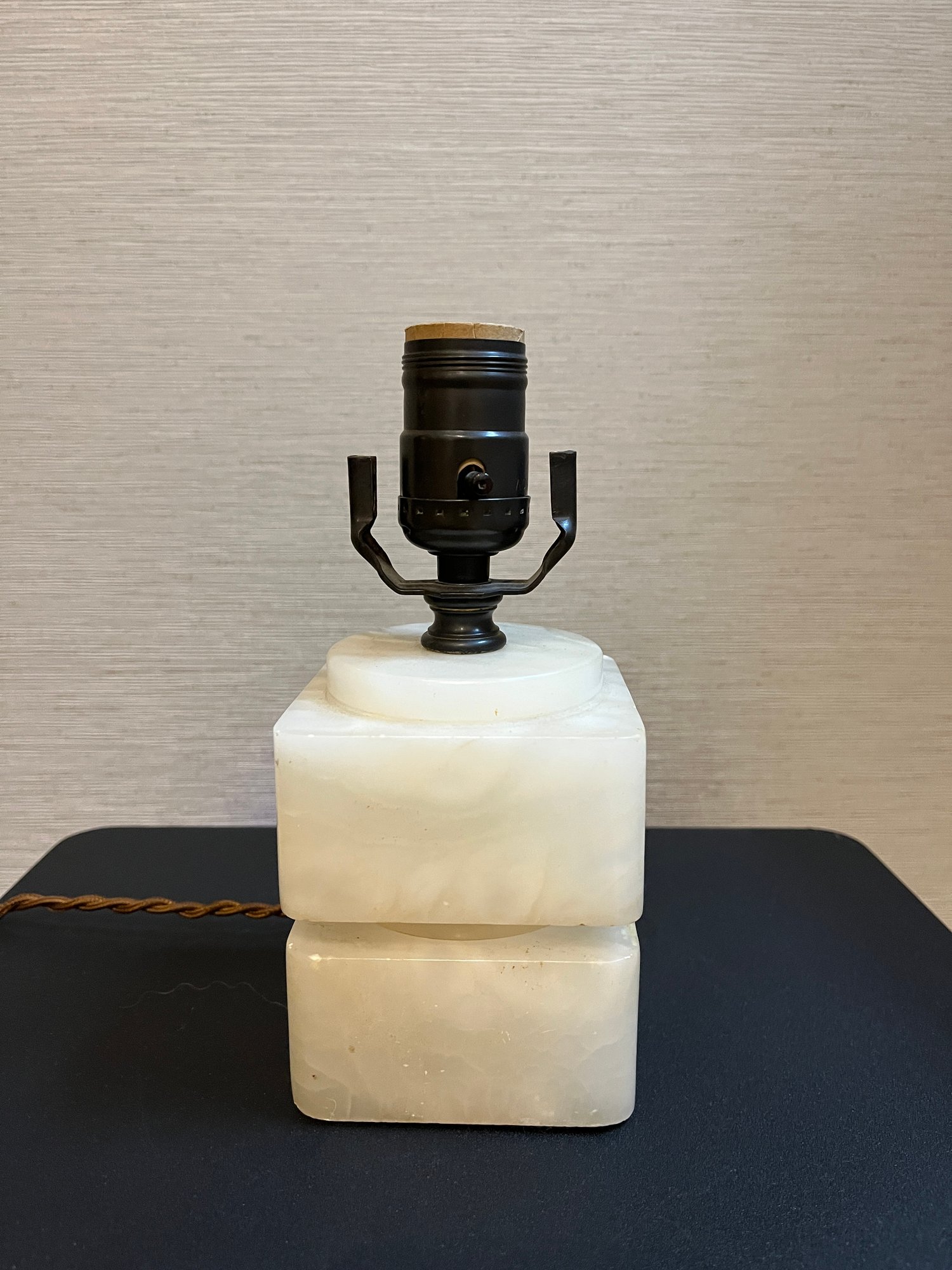 A Small Marble Lamp - No Shade #40821121 | Auctionninja.com