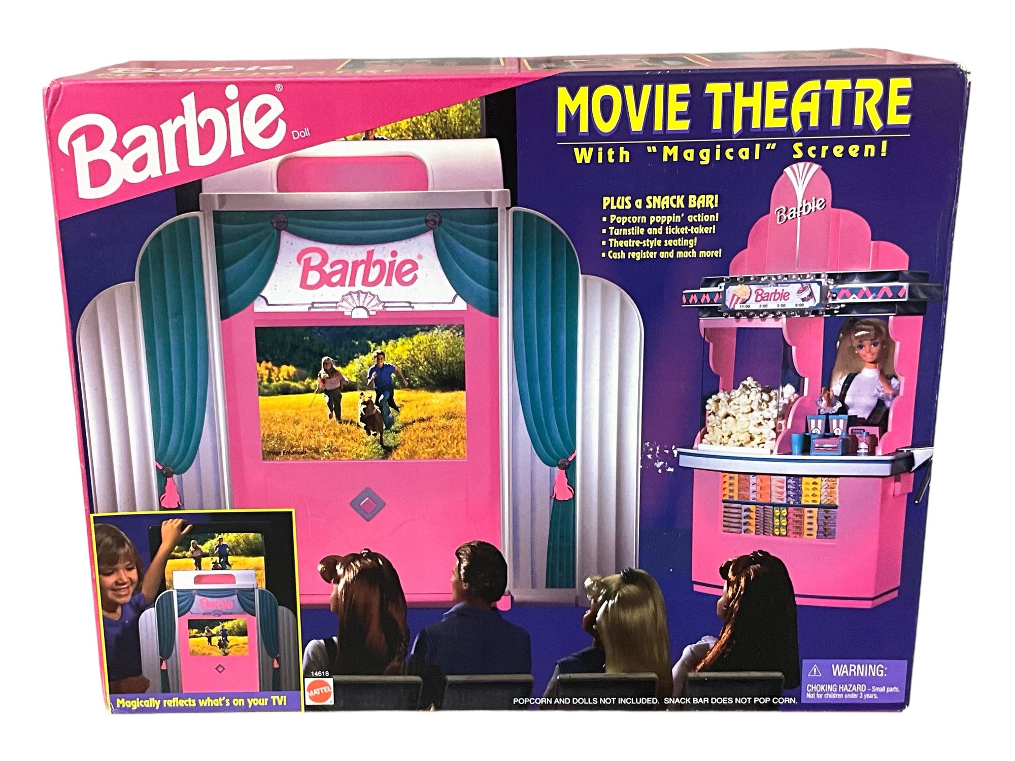 Mattel Barbie Movie Theater With Magical Screen - Vintage - 1995 ...