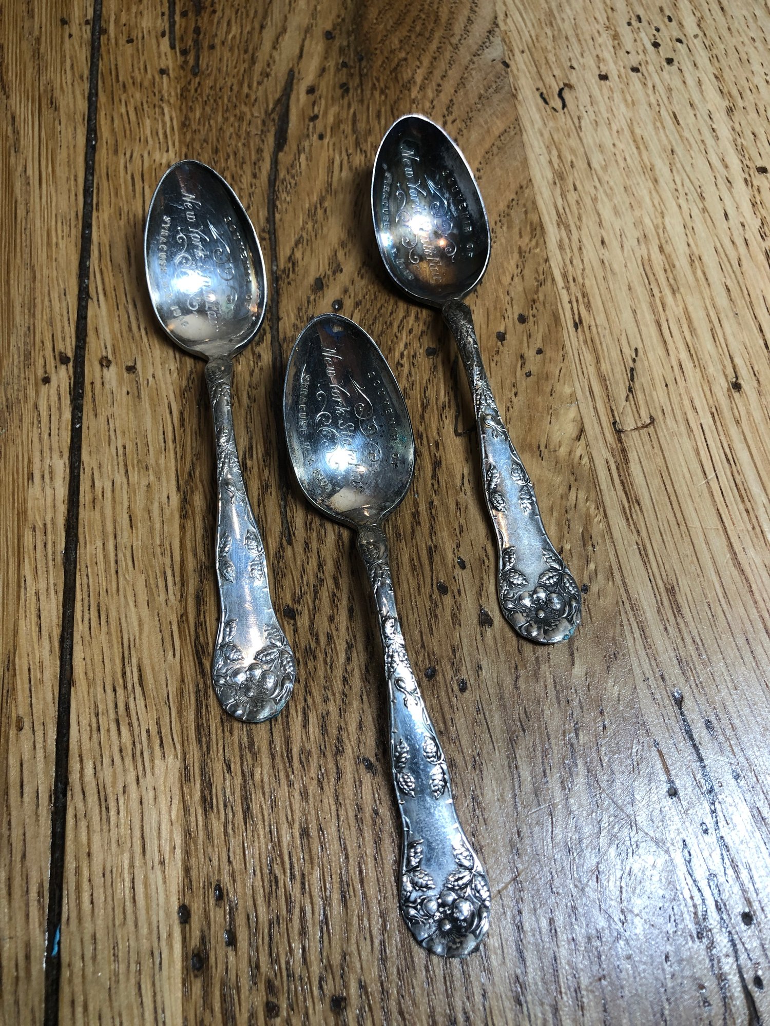 3 - Schraft Chocolate Spoons, Souvenir Of New York State Fair, Syracuse ...