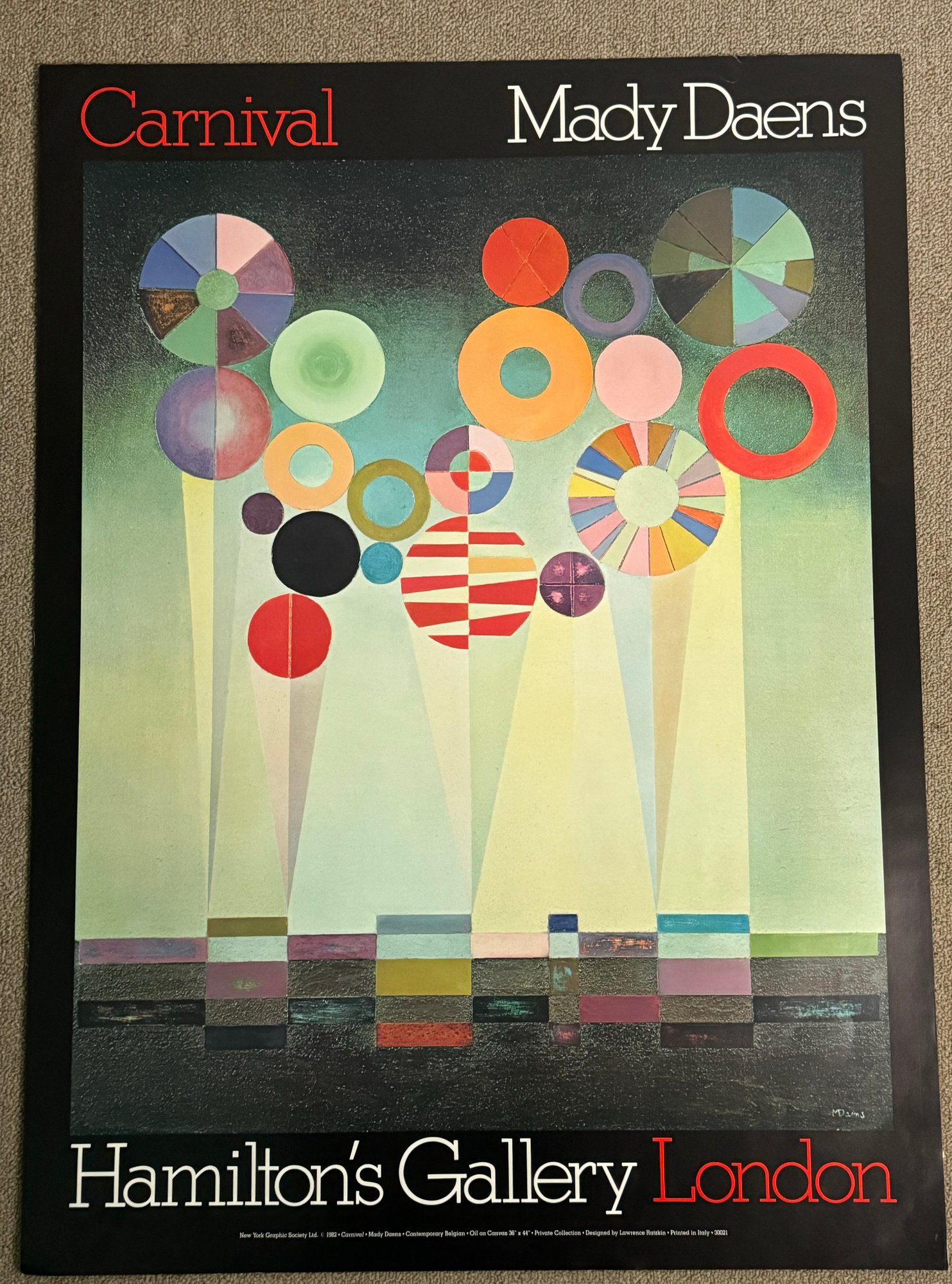 Mady Daens Carnival Hamilton's Gallery London Poster #1991773 ...