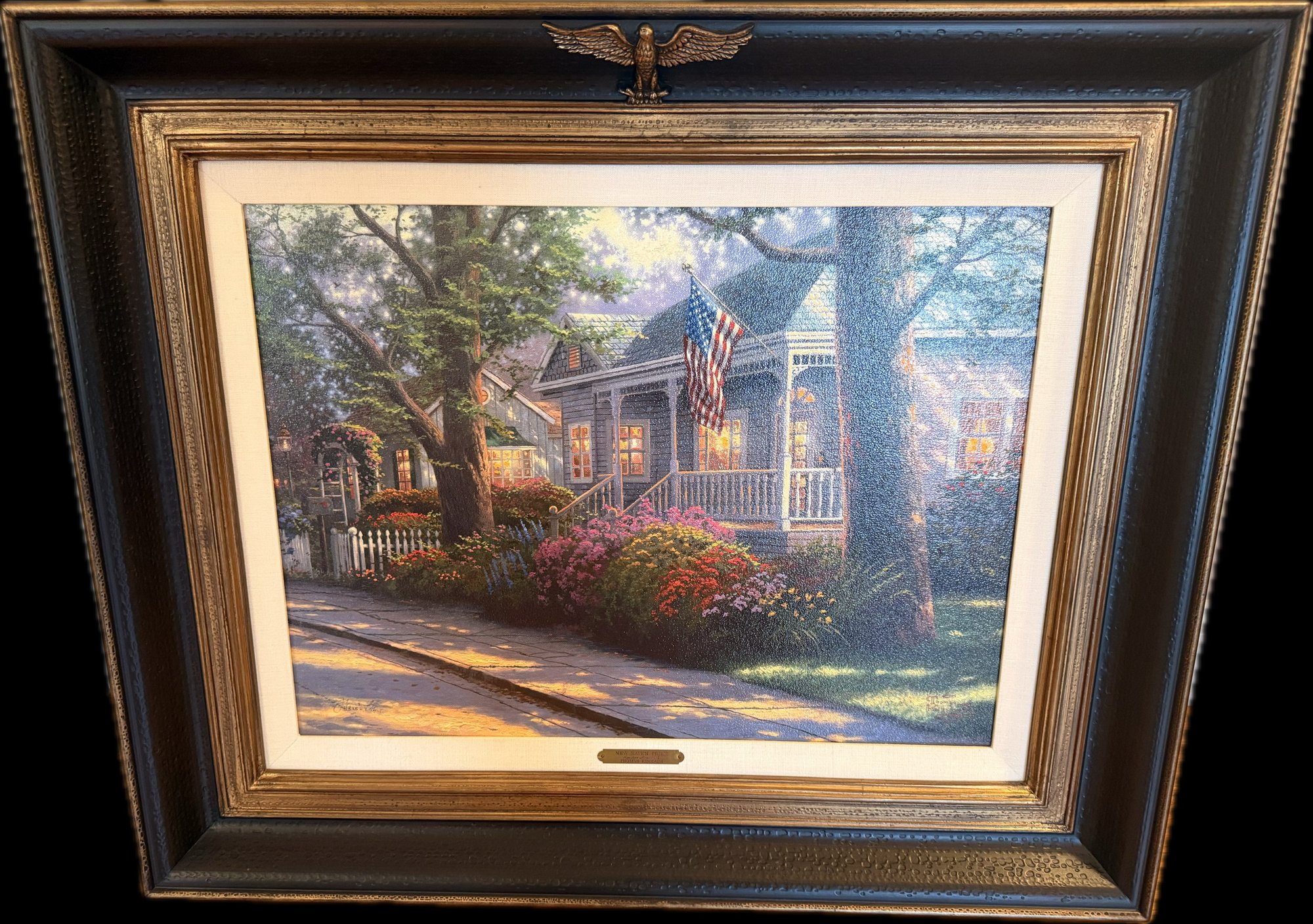 Thomas Kinkade Limited Edition New Haven Pride Signed & Numbered Canvas ...