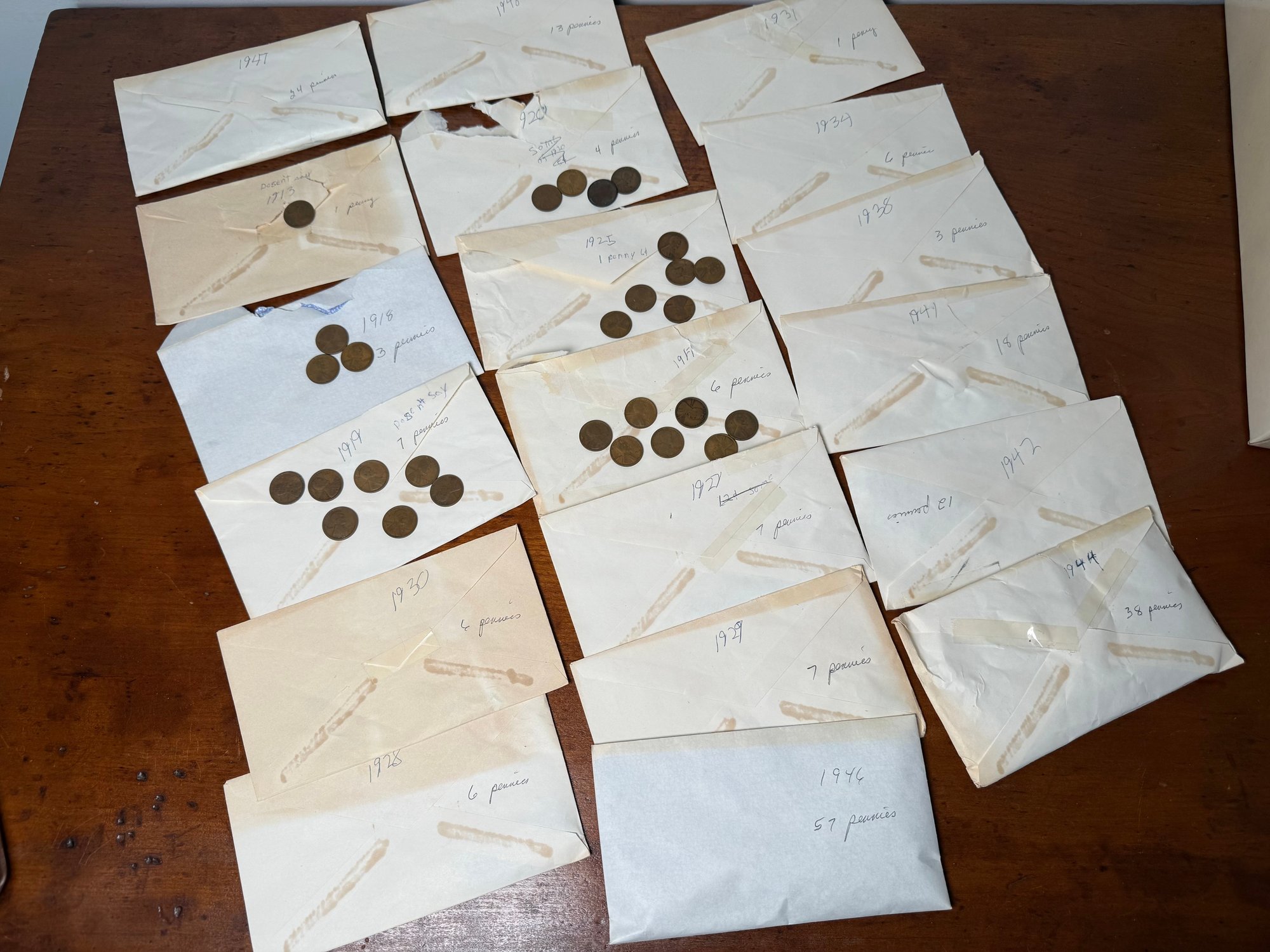A Large Collection Of Pennies Starting At 1913 #40869596 | Auctionninja.com