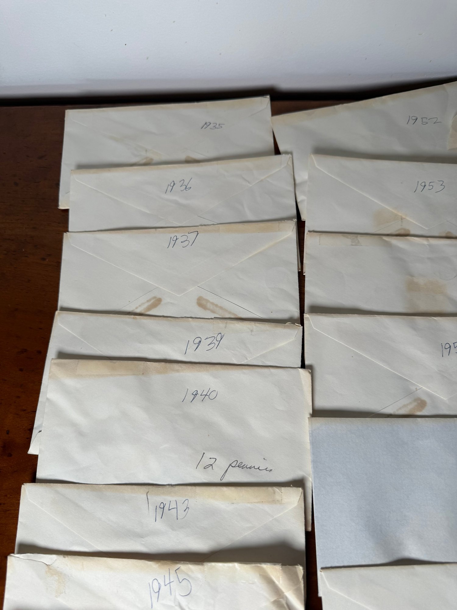 A Large Collection Of Pennies Starting At 1935 #40869597 | Auctionninja.com