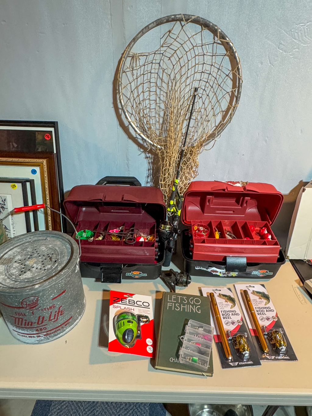FISHING GEAR LOT, 2 TACKLE BOXES FULL OF LURES AND MORE #2060043 ...