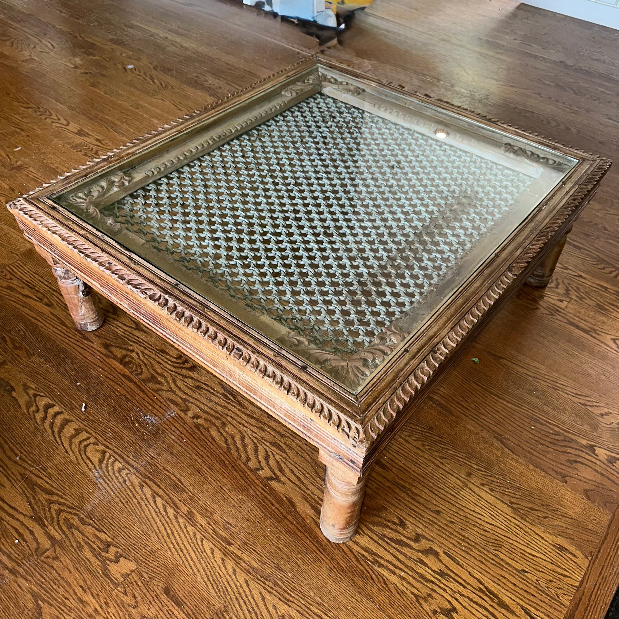 Gorgeous Antique Indian Jali Table With Beautiful Carvings #40841901 ...