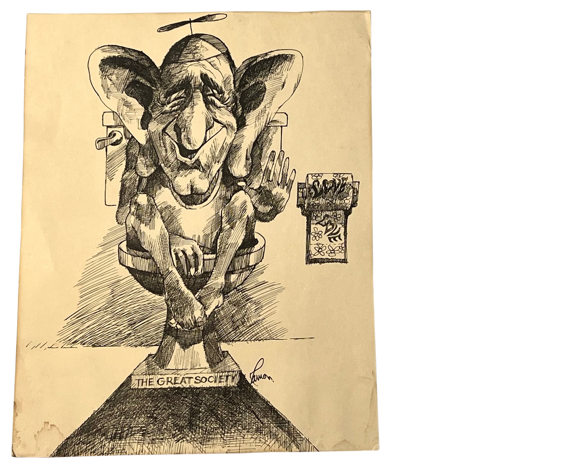 "THE GREAT SOCIETY" Political Cartoon By Pulitzer Prize-Winning ...