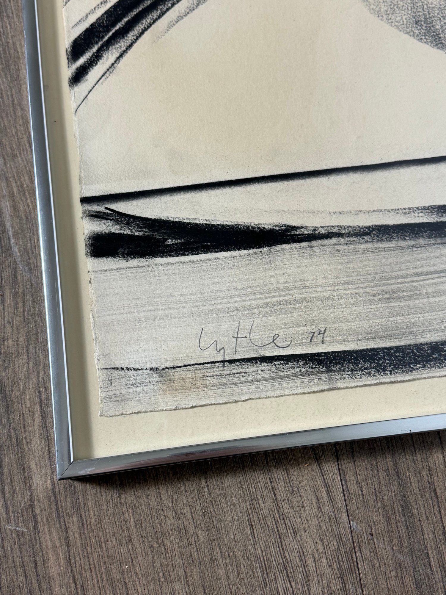 Pencil Signed Charcoal On Paper By Richard Lytle 1974 #2244996 ...