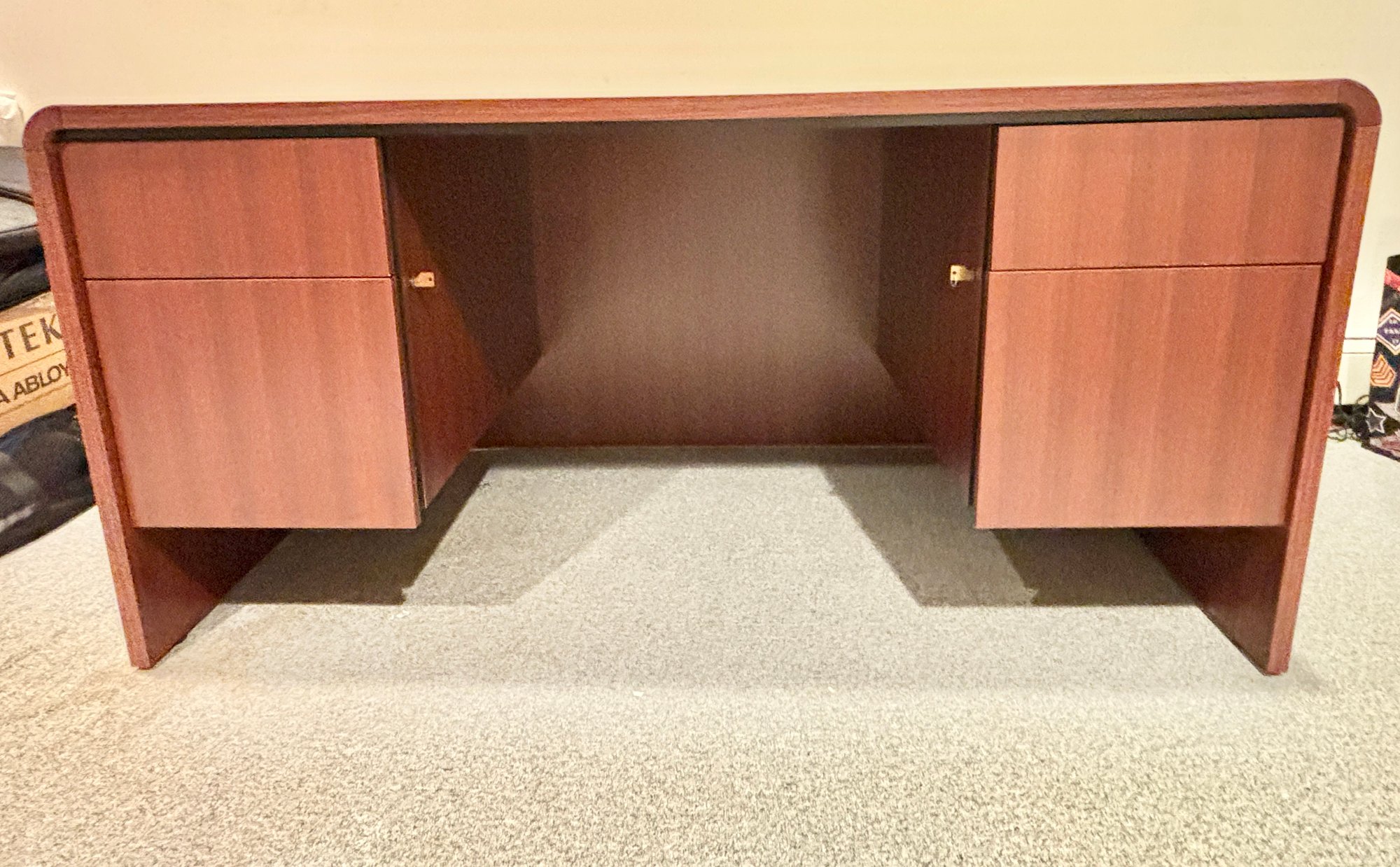 Vintage Lacasse Group Modern Desk In Cherry Finish #1955352 ...