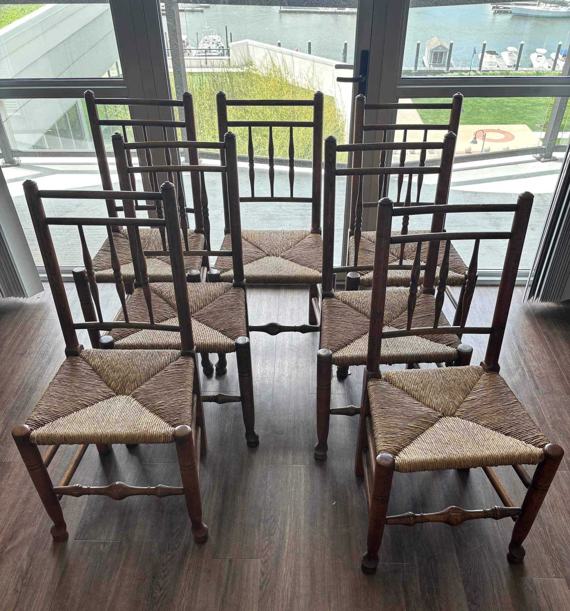Set Of 9 Beautiful Dining Chairs (Purchased At Yellow Monkey Antiques ...
