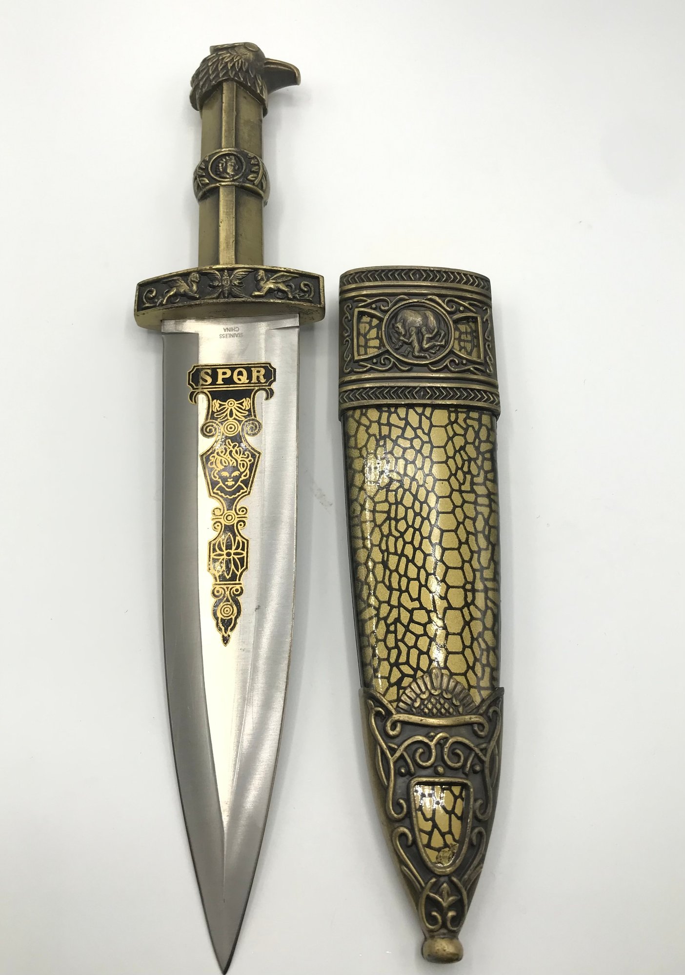 Ancient Roman Design Hunting Knife & Scabbard Sheath #2104939 ...