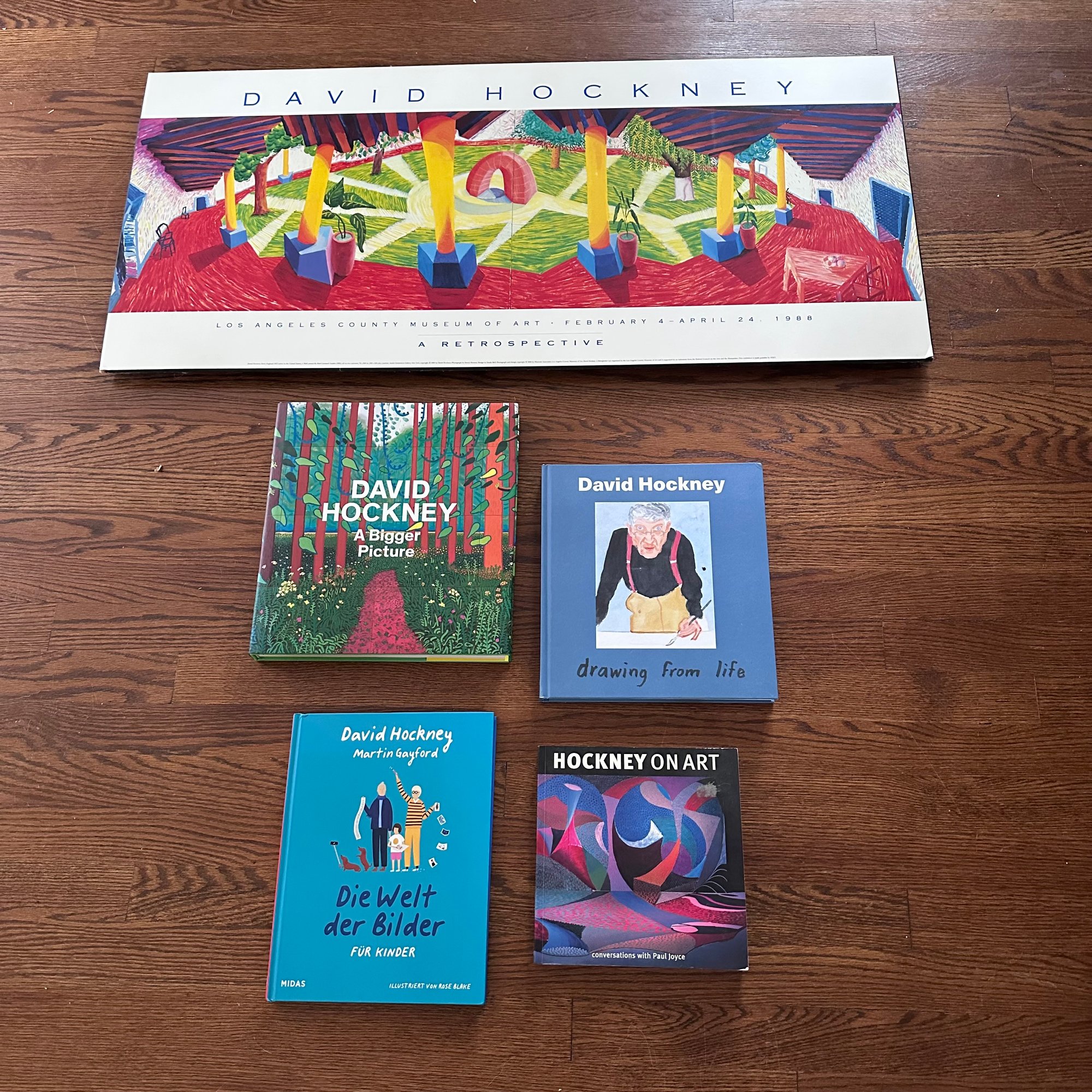 David Hockney Lot 4 Coffee Table Books & A Retrospective On Board ...