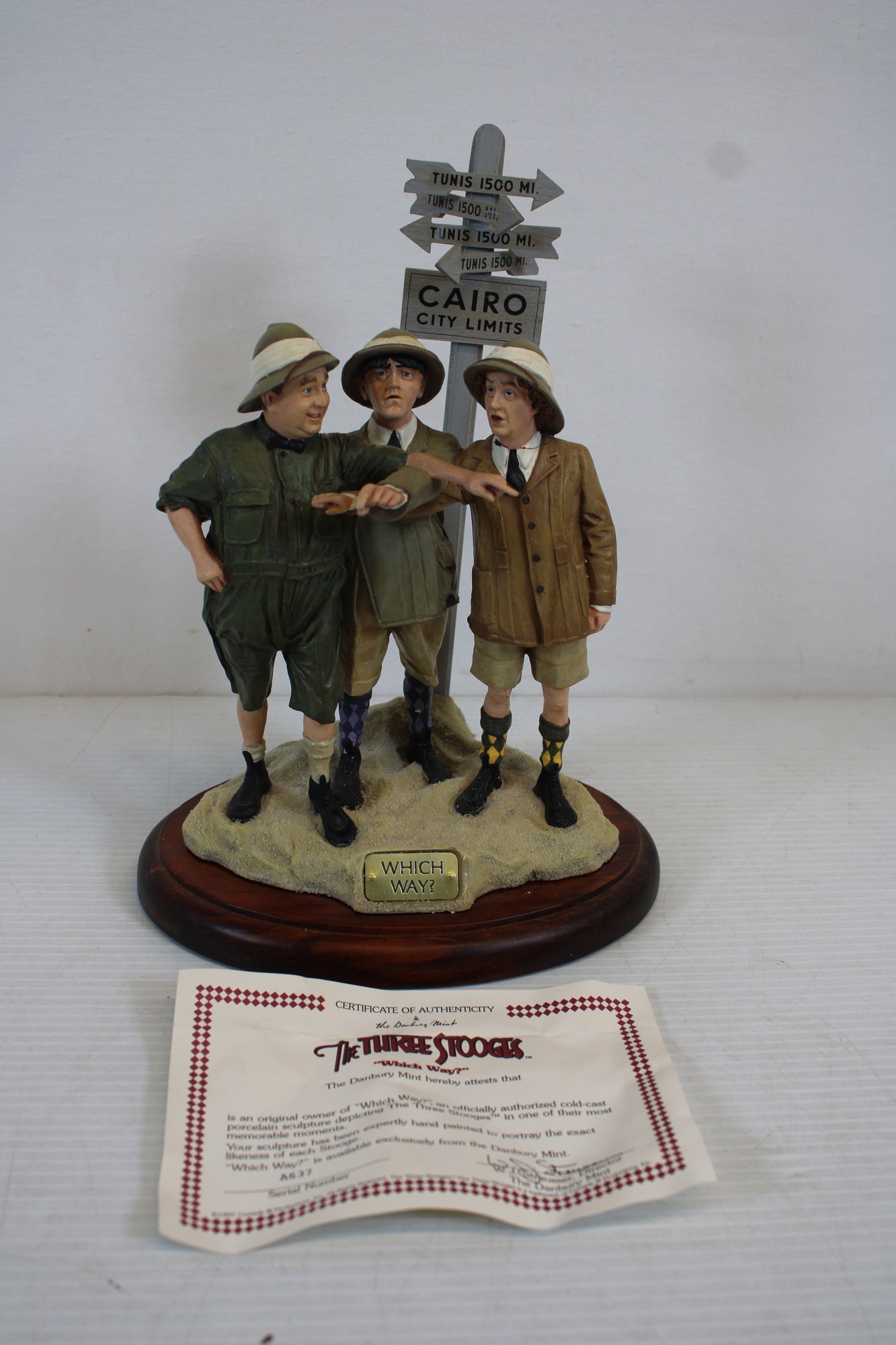 Three Stooges " Which Way " Cold Cast Porcelain Sculpture #1957925 ...
