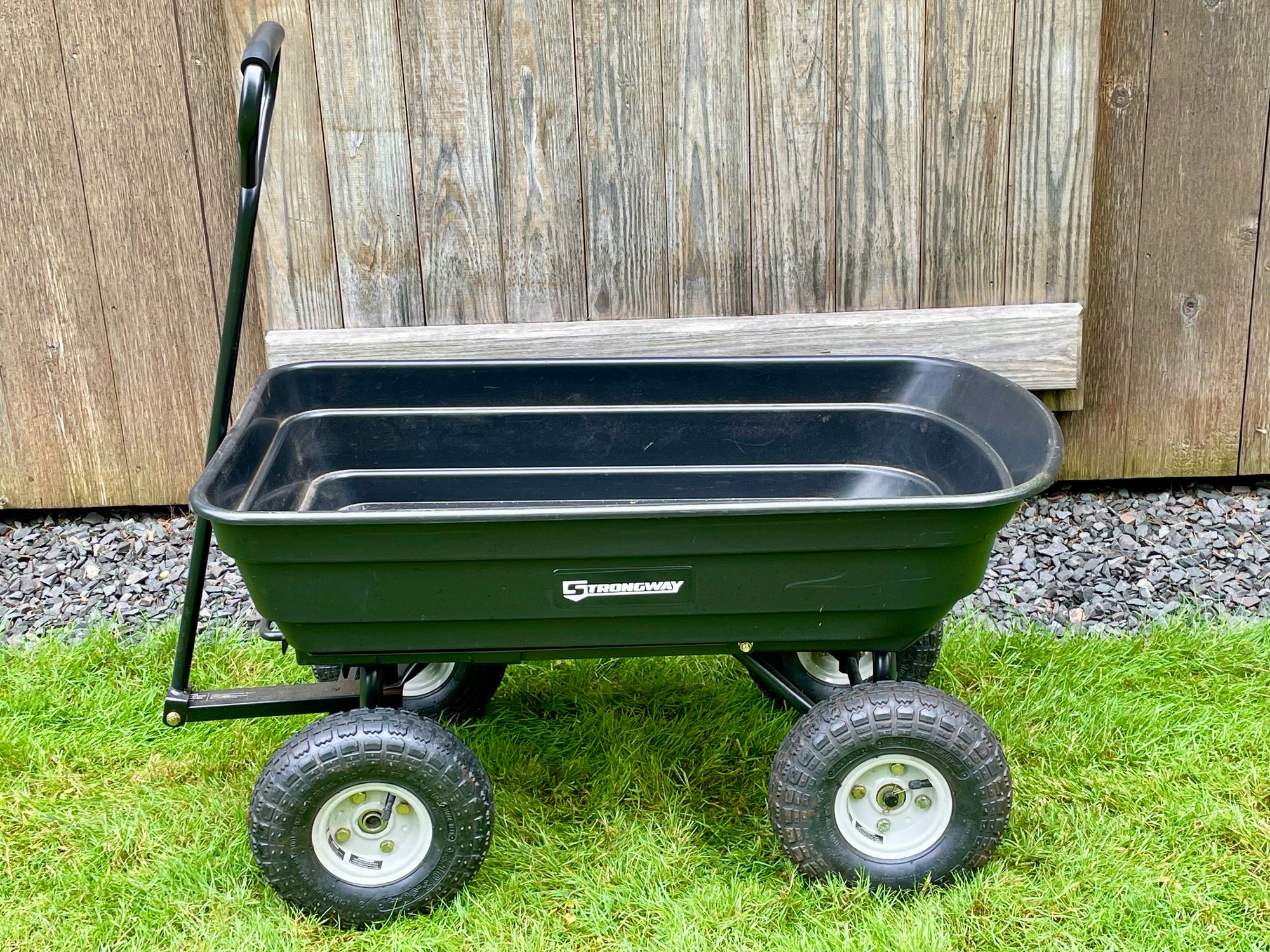 Black Strongway Poly Dump Cart/Wagon #40790734 | Auctionninja.com