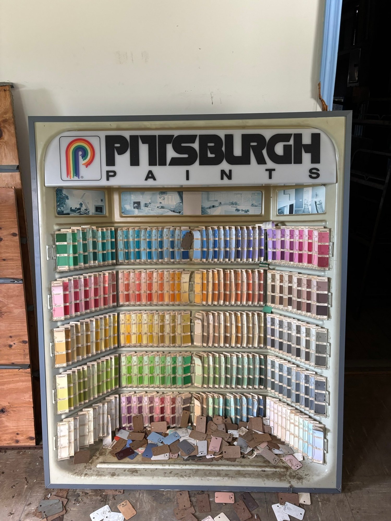A Vintage Pittsburgh Paints Color Sample Display Rack #40853014 ...