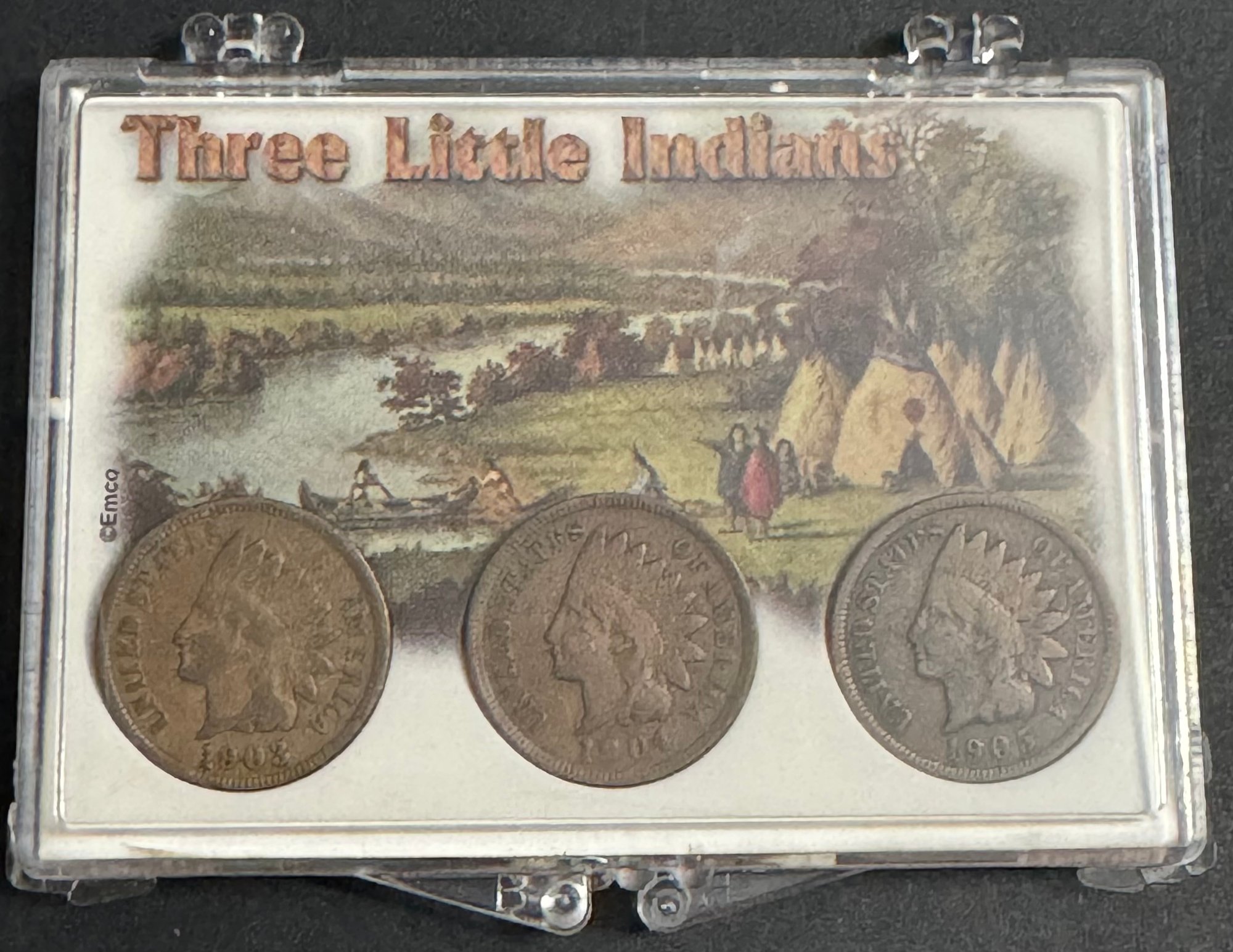 Three Little Indians Indian Head Pennies #1934687 | Auctionninja.com