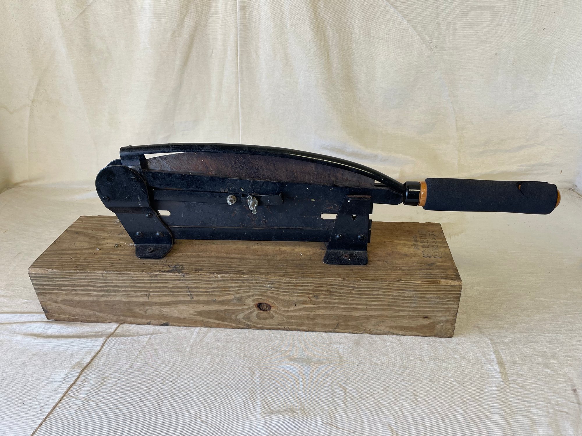 Block Mounted Stem Cutter W/ 12" Blade #40799784 | Auctionninja.com