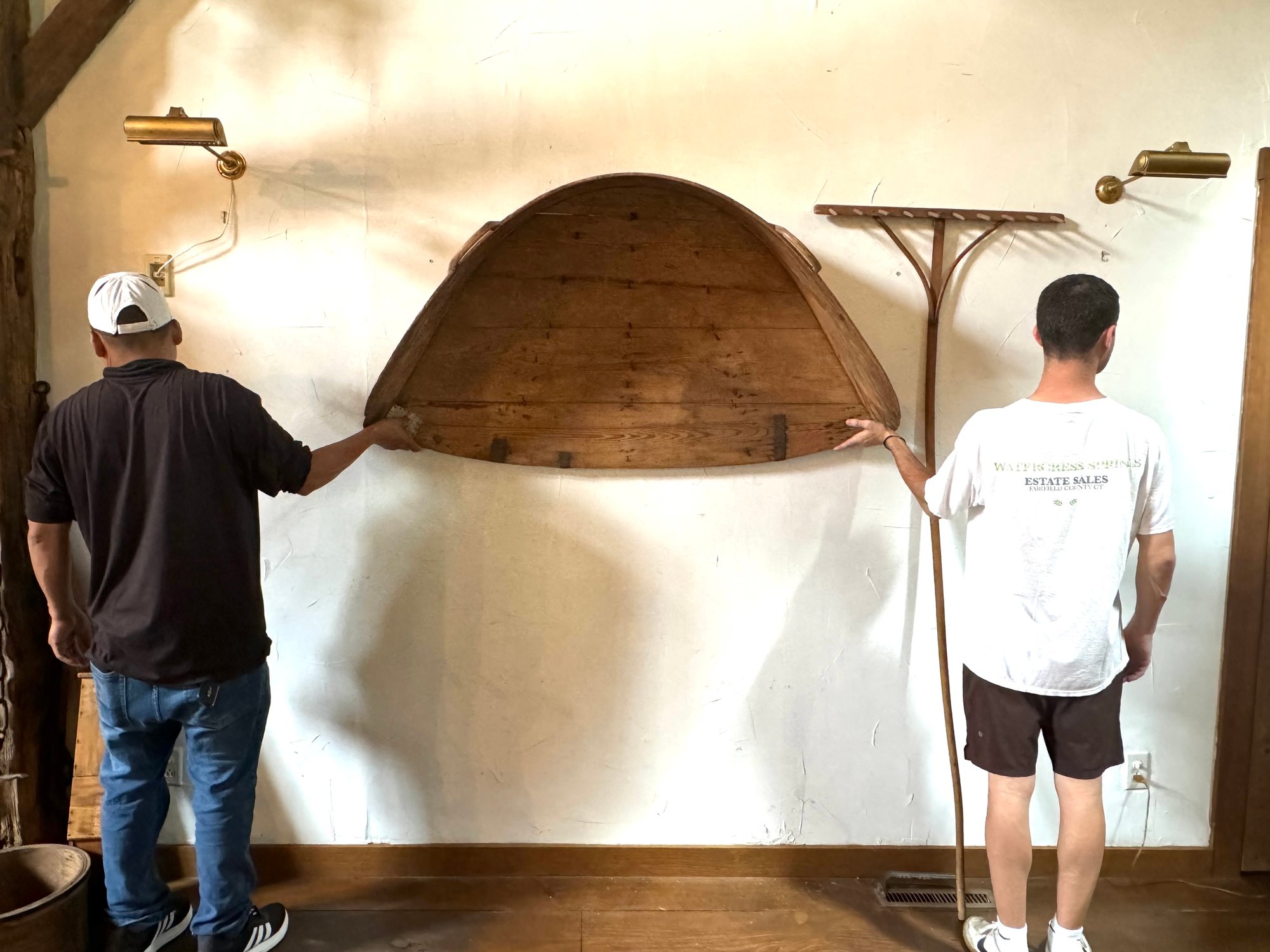 Large Antique Wood Winnower Tray With Handles & Farm Rake #1964547 ...