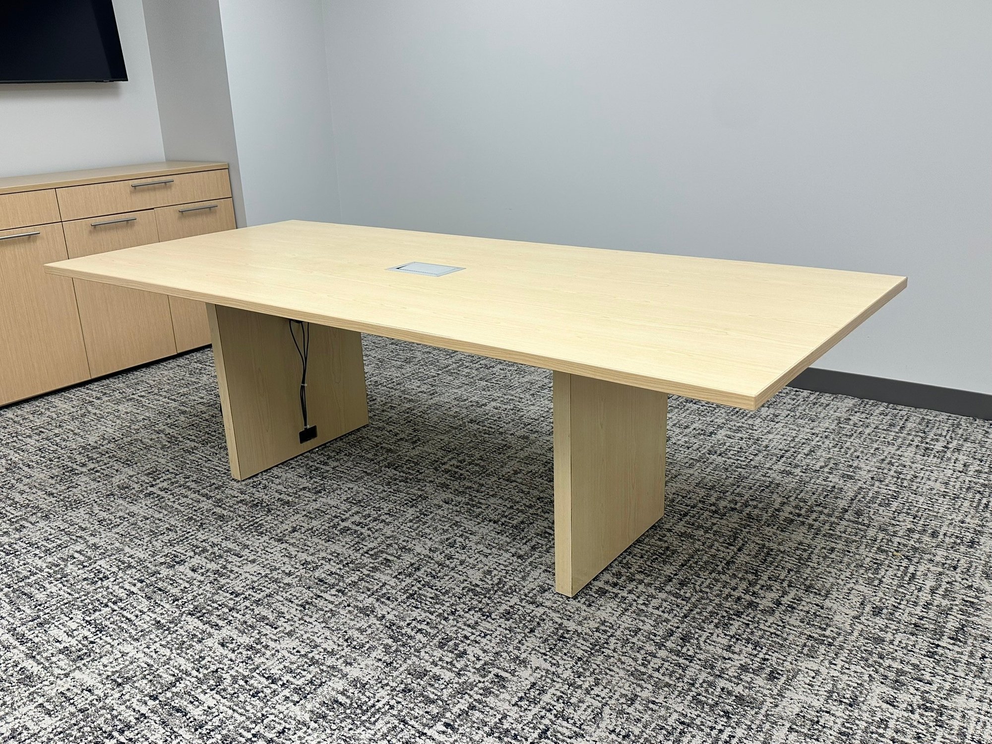 Modern Natural Tone OFS Conference Table #2193824 | Auctionninja.com