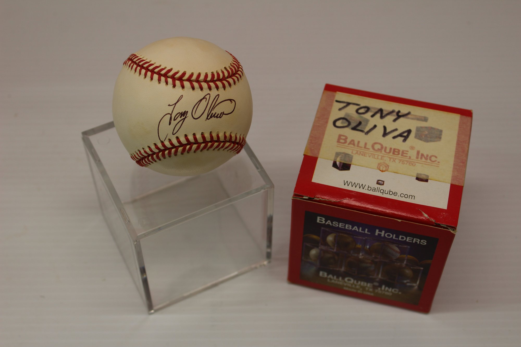 Signed Baseball By Tony Oliva Former MLB Player With The Minnesota ...