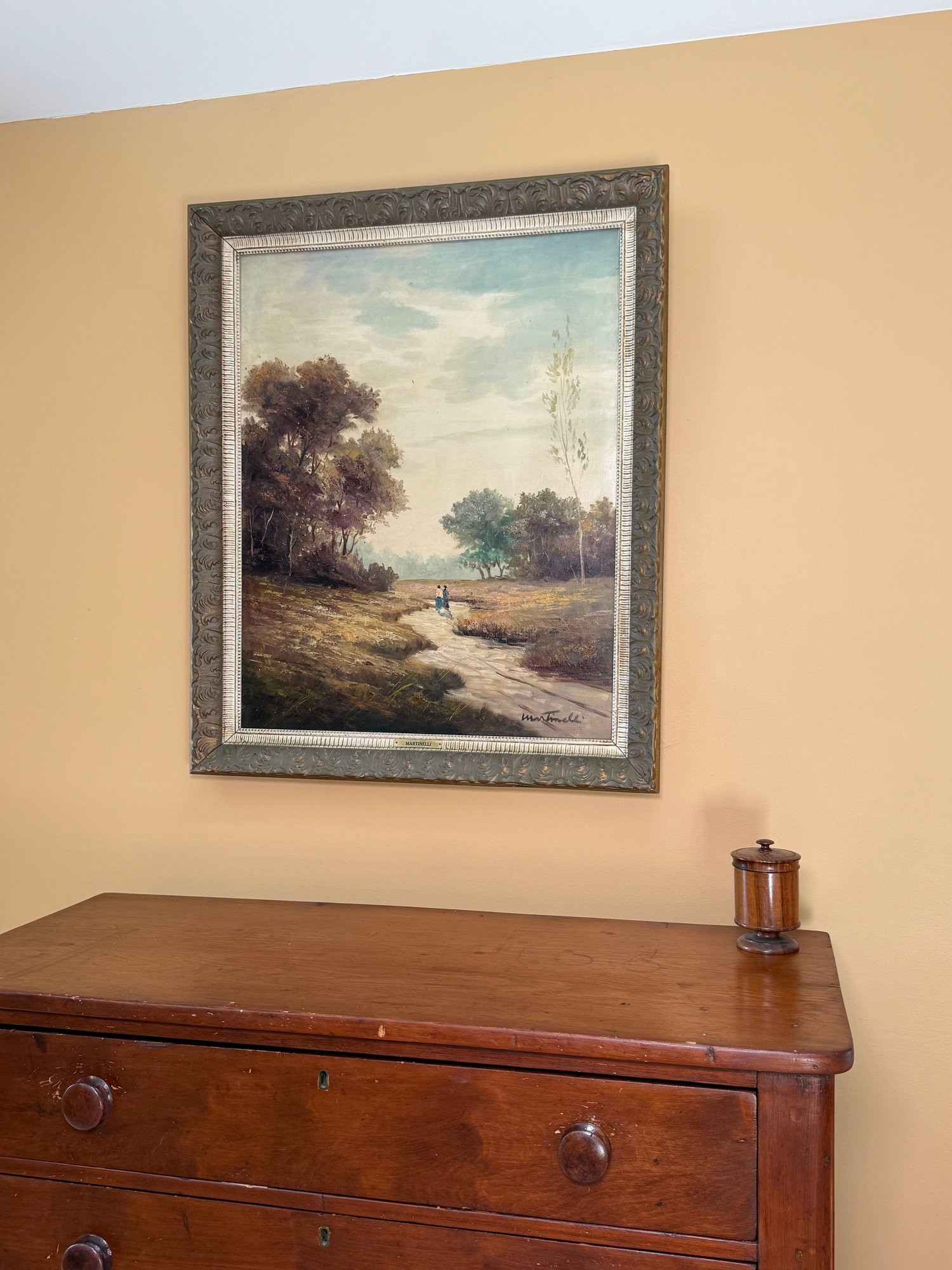 Vintage Martinelli Landscape Scene Signed Original Oil Painting ...