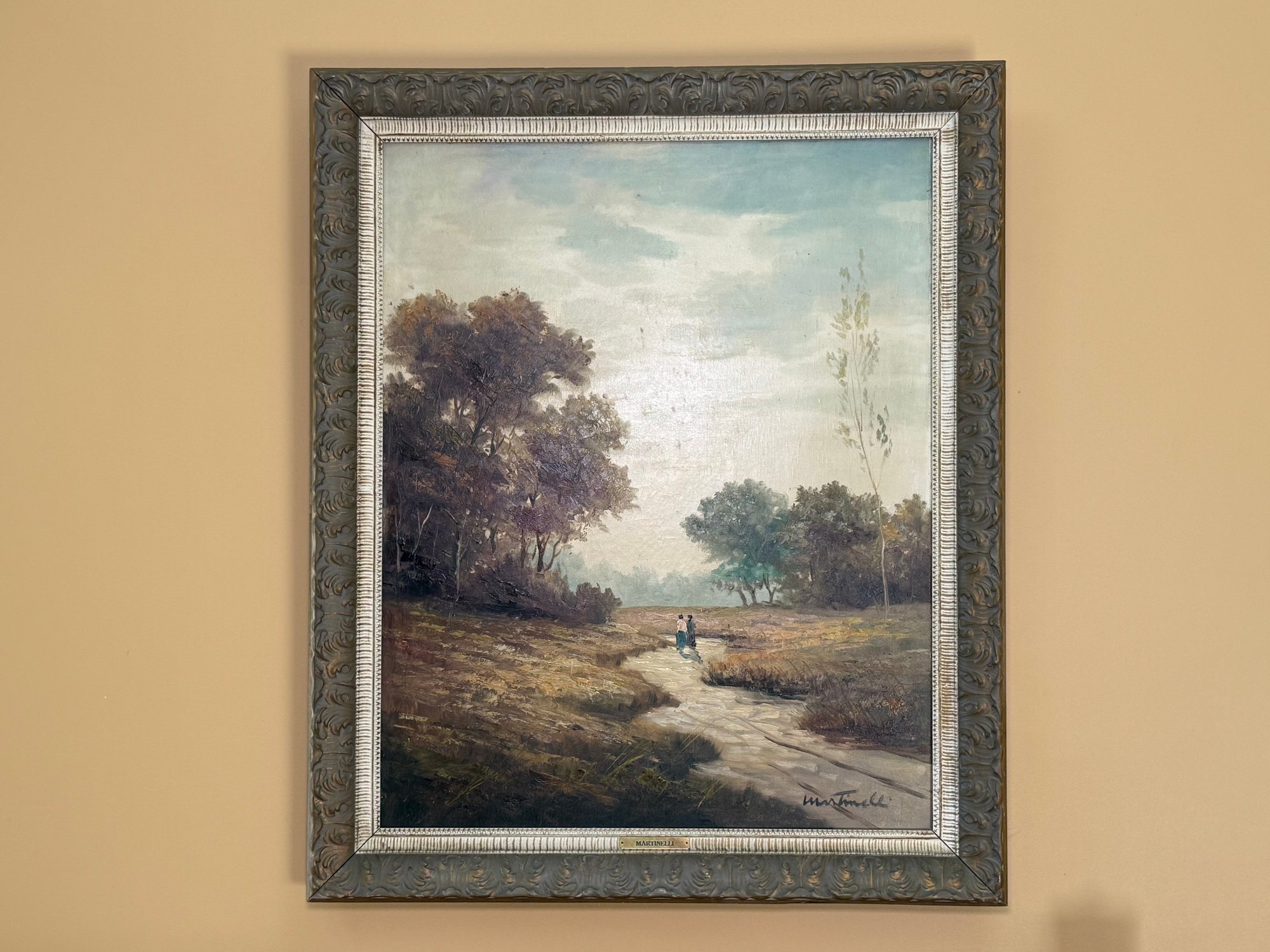 Vintage Martinelli Landscape Scene Signed Original Oil Painting ...