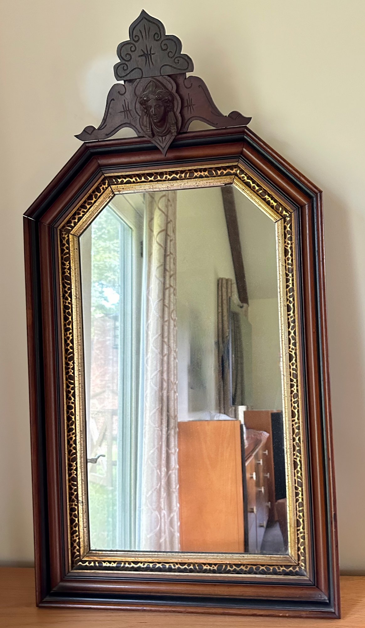 Antique (1880) Mirror With Origin Story On Back #40800579 ...