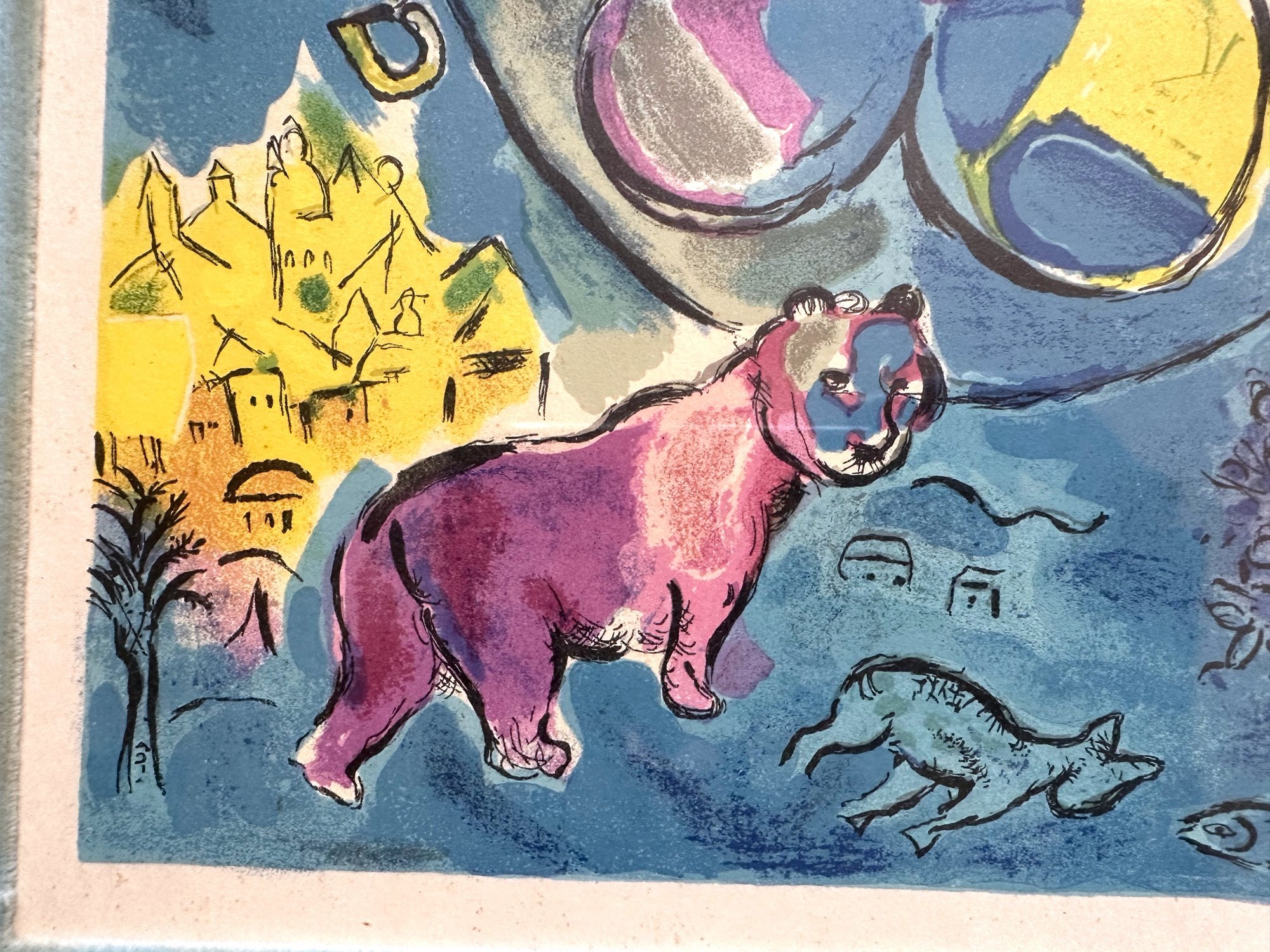 Marc Chagall (1962 Belarus) Original Color Lithograph "The Tribe Of ...