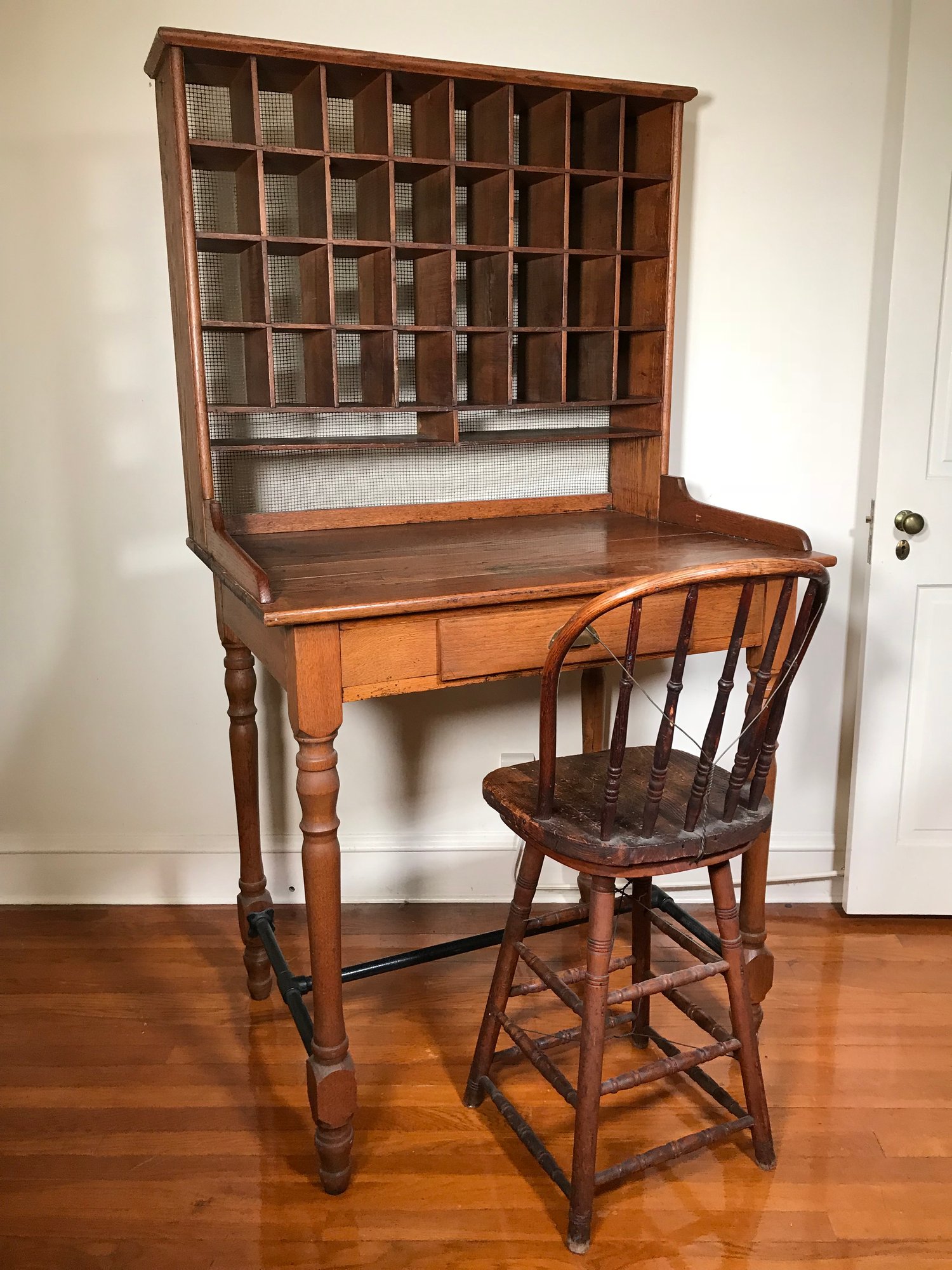 Spectacular Antique POST OFFICE DESK From Wingdale, NY Post Office ...