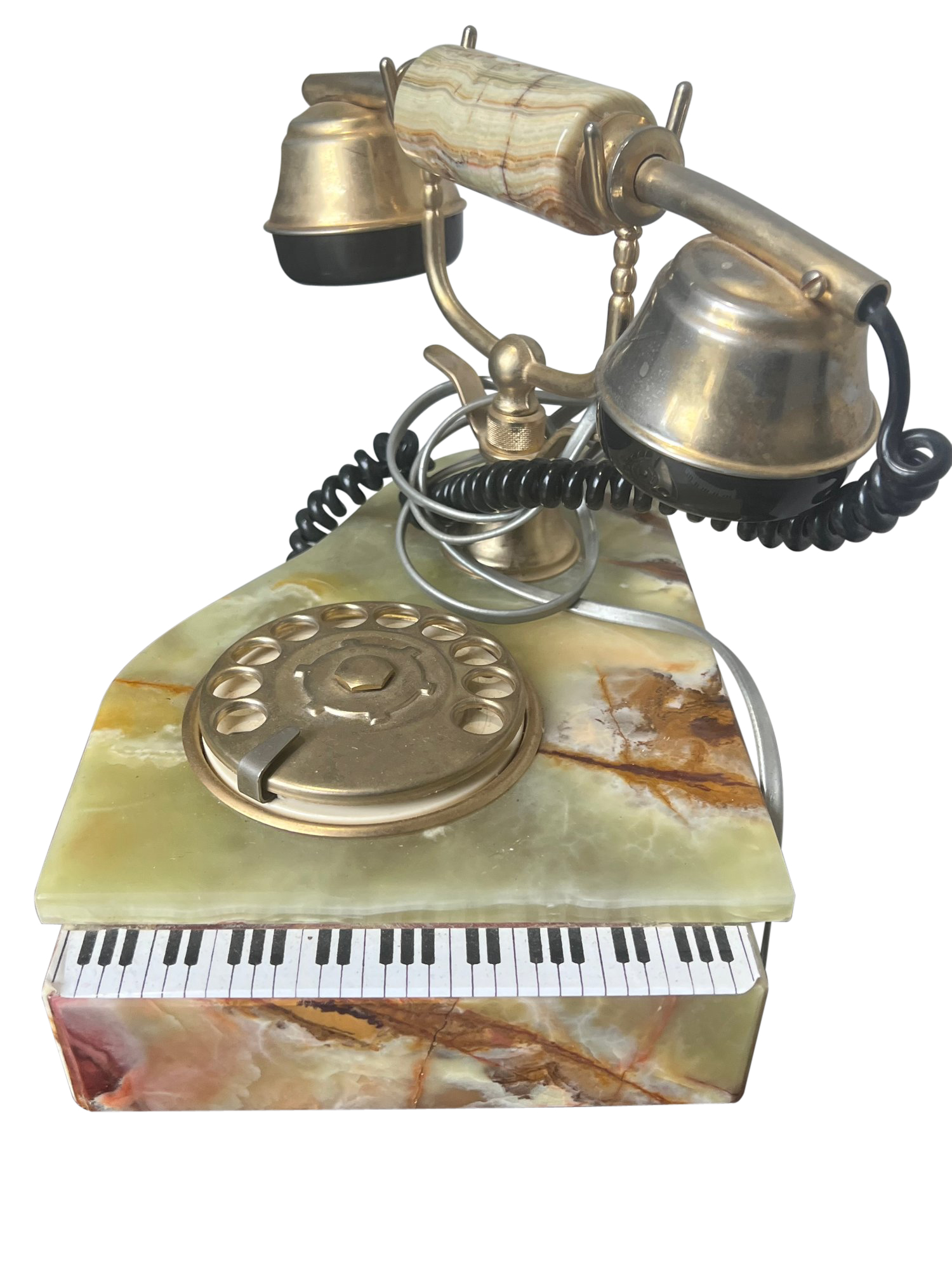 Figural Marble Piano Shaped Vintage Rotary Dial Telephone #1924360 ...