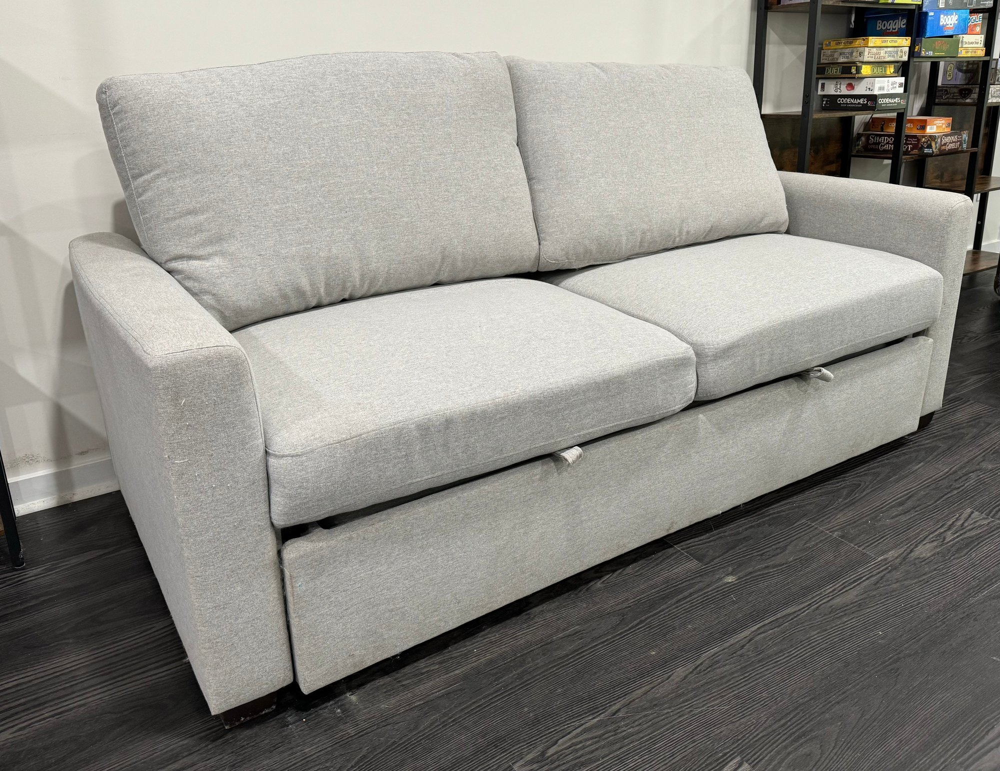 Light Gray Pull Out Sleeper Sofa #2169278 | Auctionninja.com
