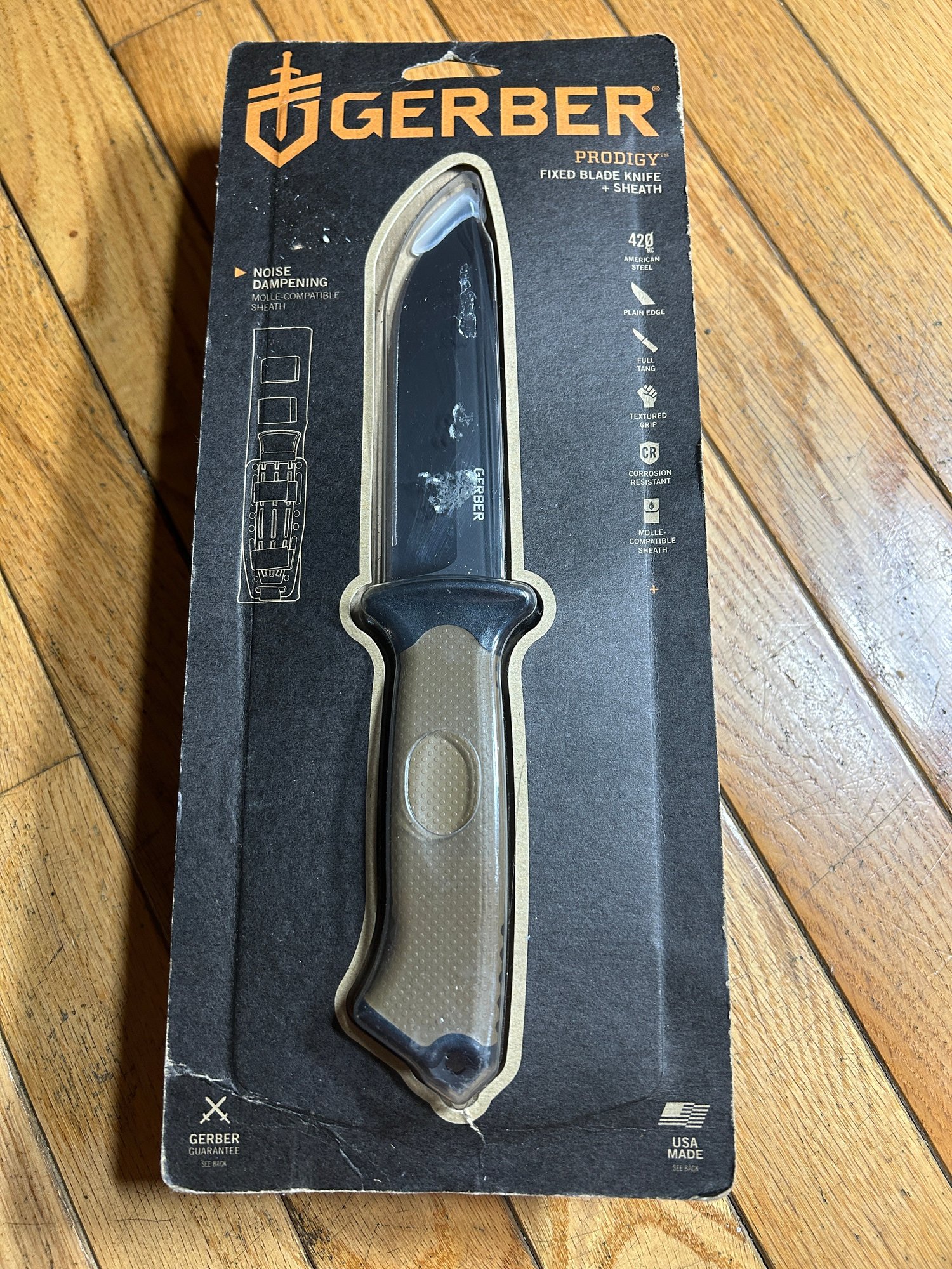 New In Packaging GERBER 'PRODIGY' Fixed Blade Tactical Hunting Knife ...