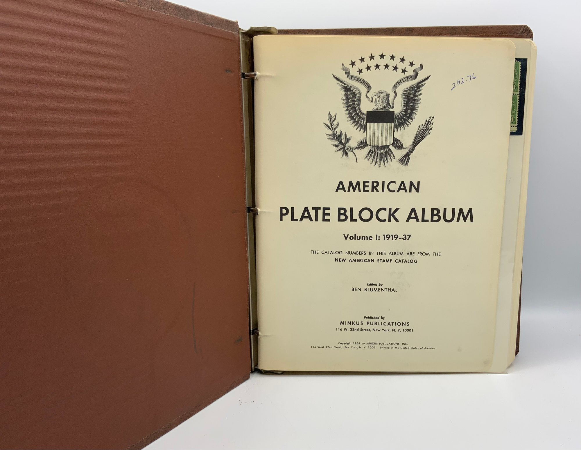 American Plate Block Album ~ 1919-1937 #40791991 | Auctionninja.com