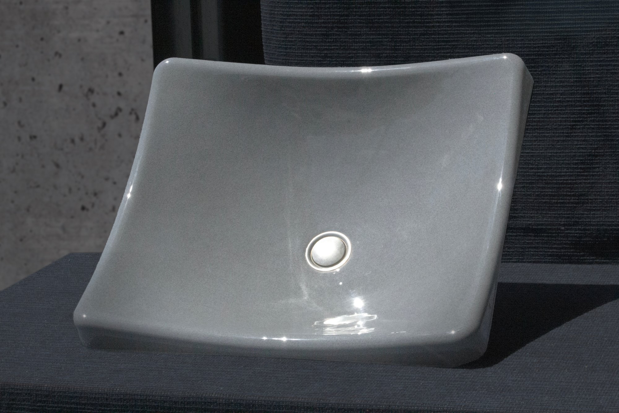 KOHLER DemiLav 18-1/4" Wading Pool Cast Iron Sink Thunder Grey ...